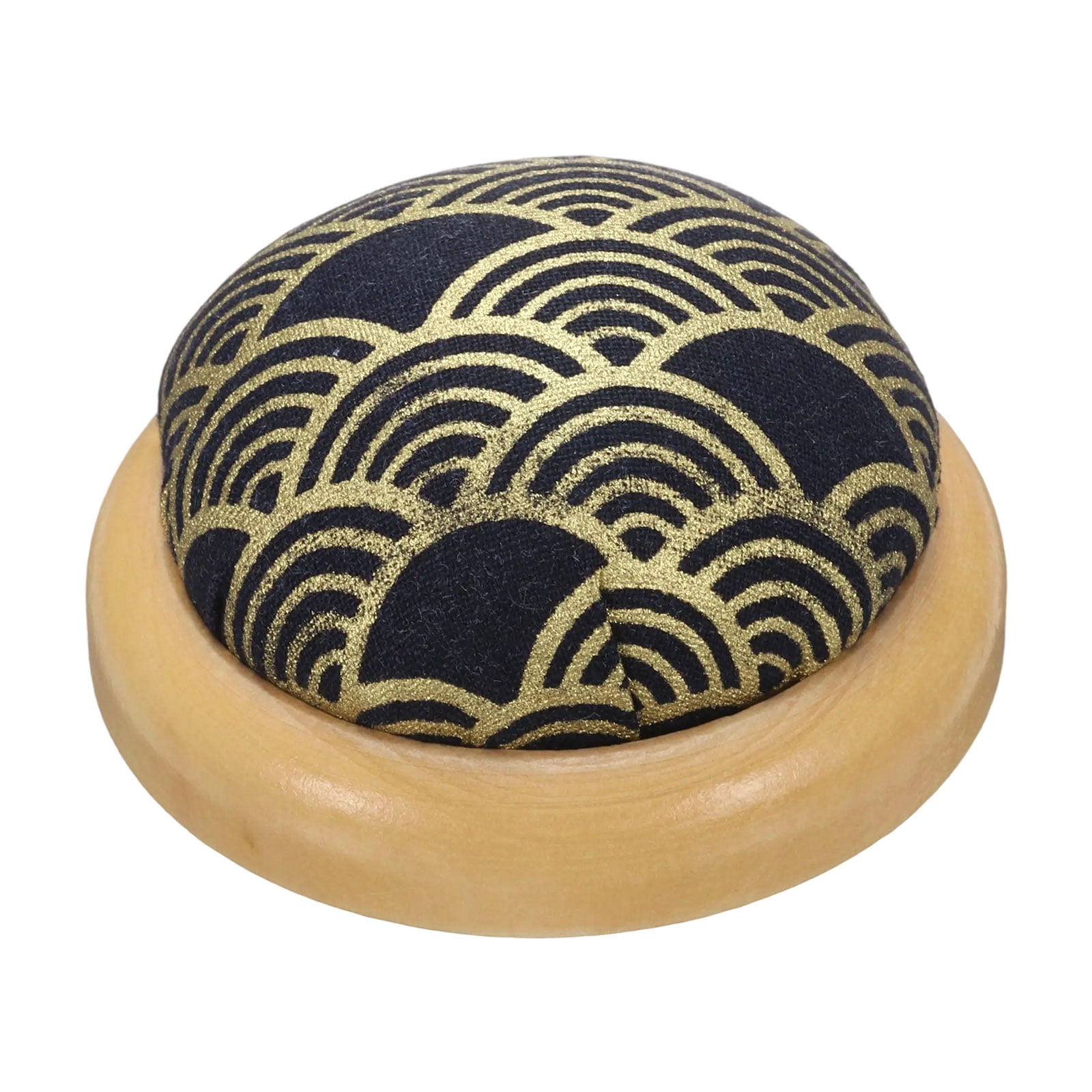 Uxcell Pin Cushion Wooden Base Japanese Style Round Pincushion for ...