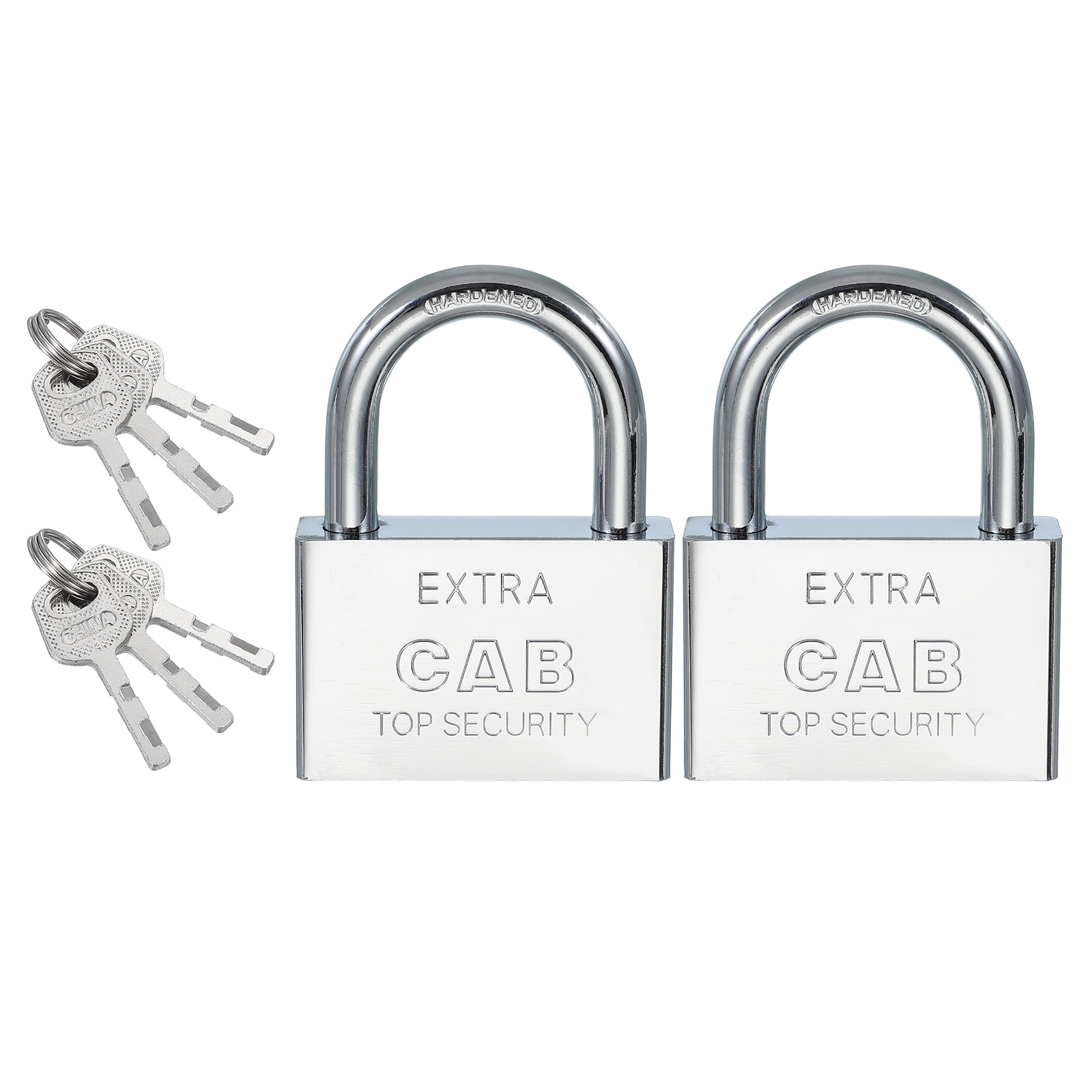 Uxcell Pin Tumbler Padlocks, Keyed Different Lock Stainless Steel ...