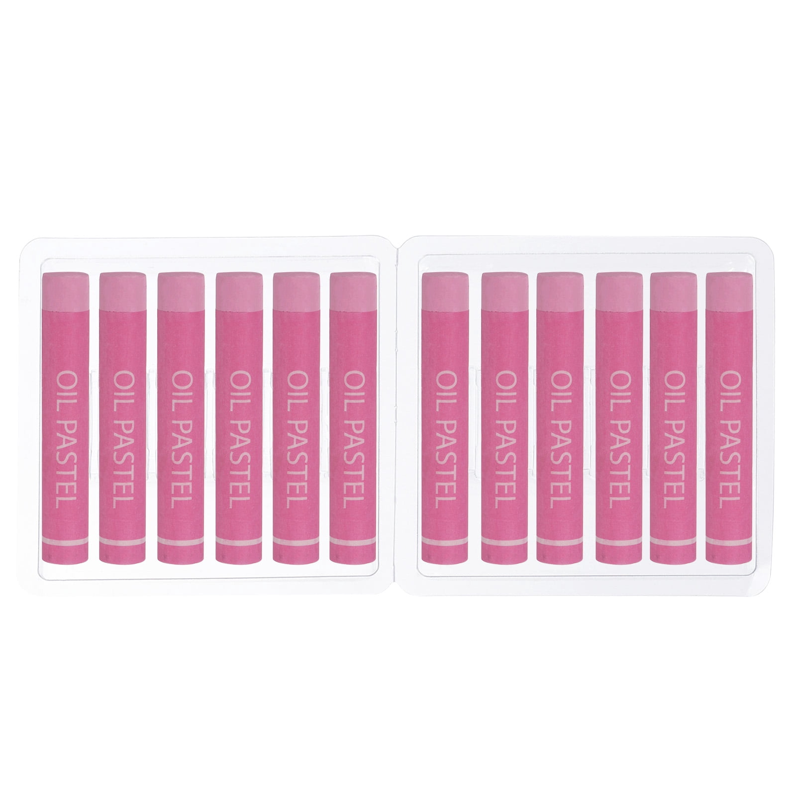 Uxcell Pink Oil Pastels, 12Pcs Soft Oil Crayons Creamy Pastels Stick ...