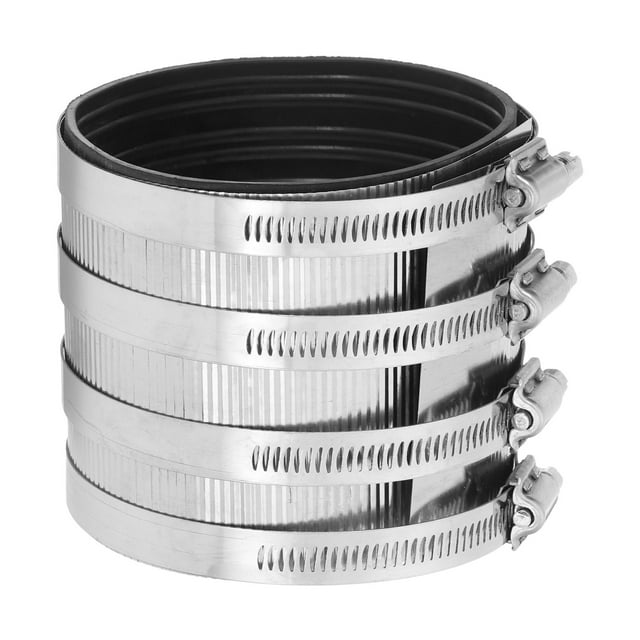 Uxcell Pipe Clamp, 111.9mm Stainless Steel Pipe Connector for PVC and ...