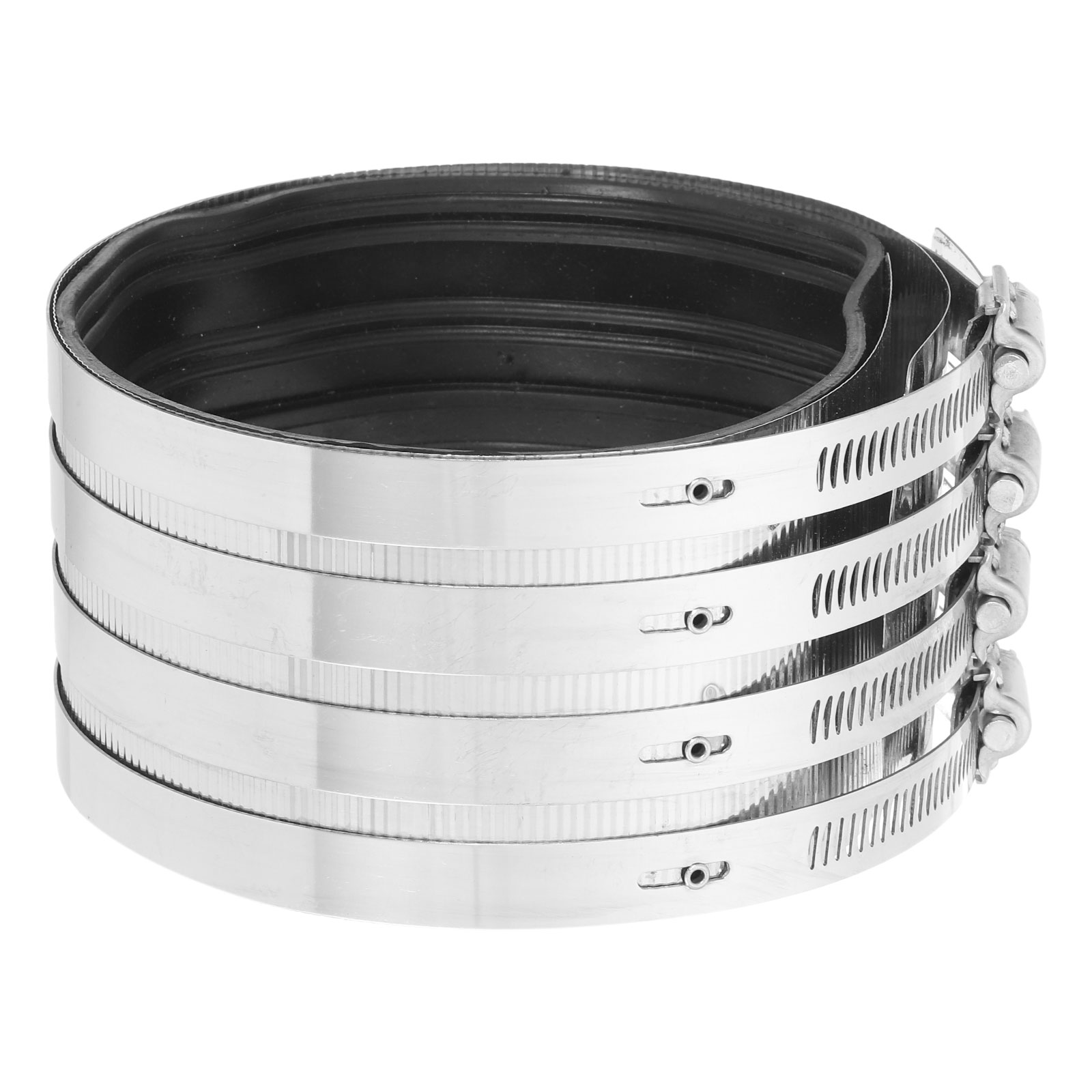 Uxcell Pipe Clamp, 129mm Stainless Steel Pipe Connector for PVC and ...