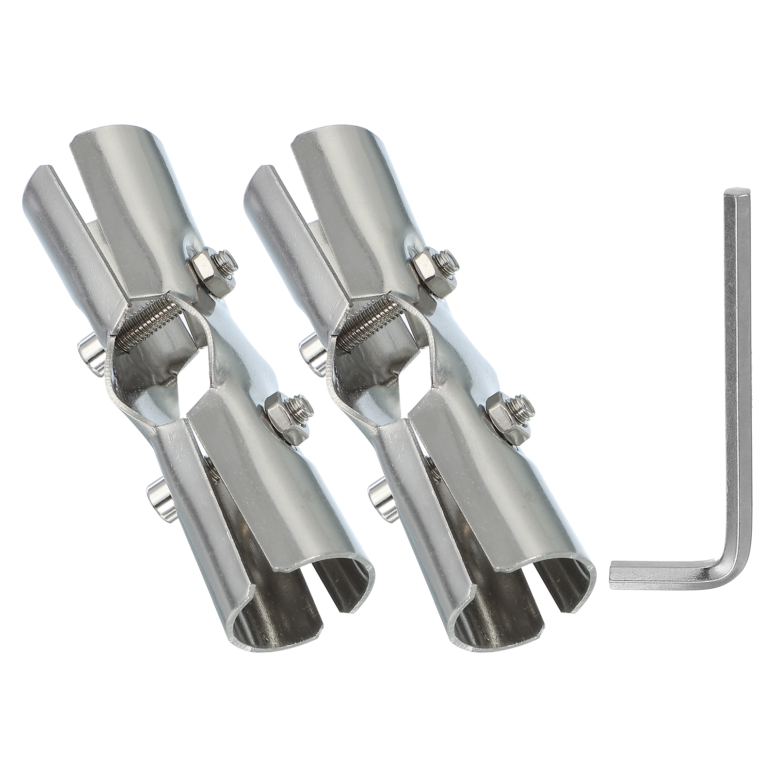 Uxcell Pipe Clamp Connector, Stainless Steel Chain Link Fence Clamps ...