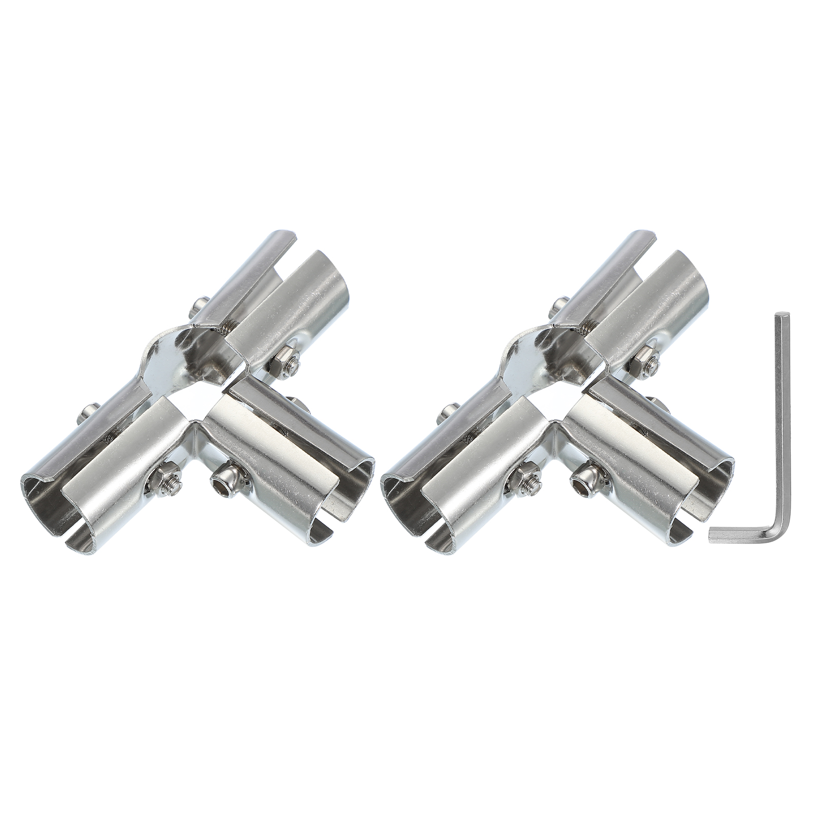 Uxcell Pipe Clamp Connector, Stainless Steel Chain Link Fence Clamps ...