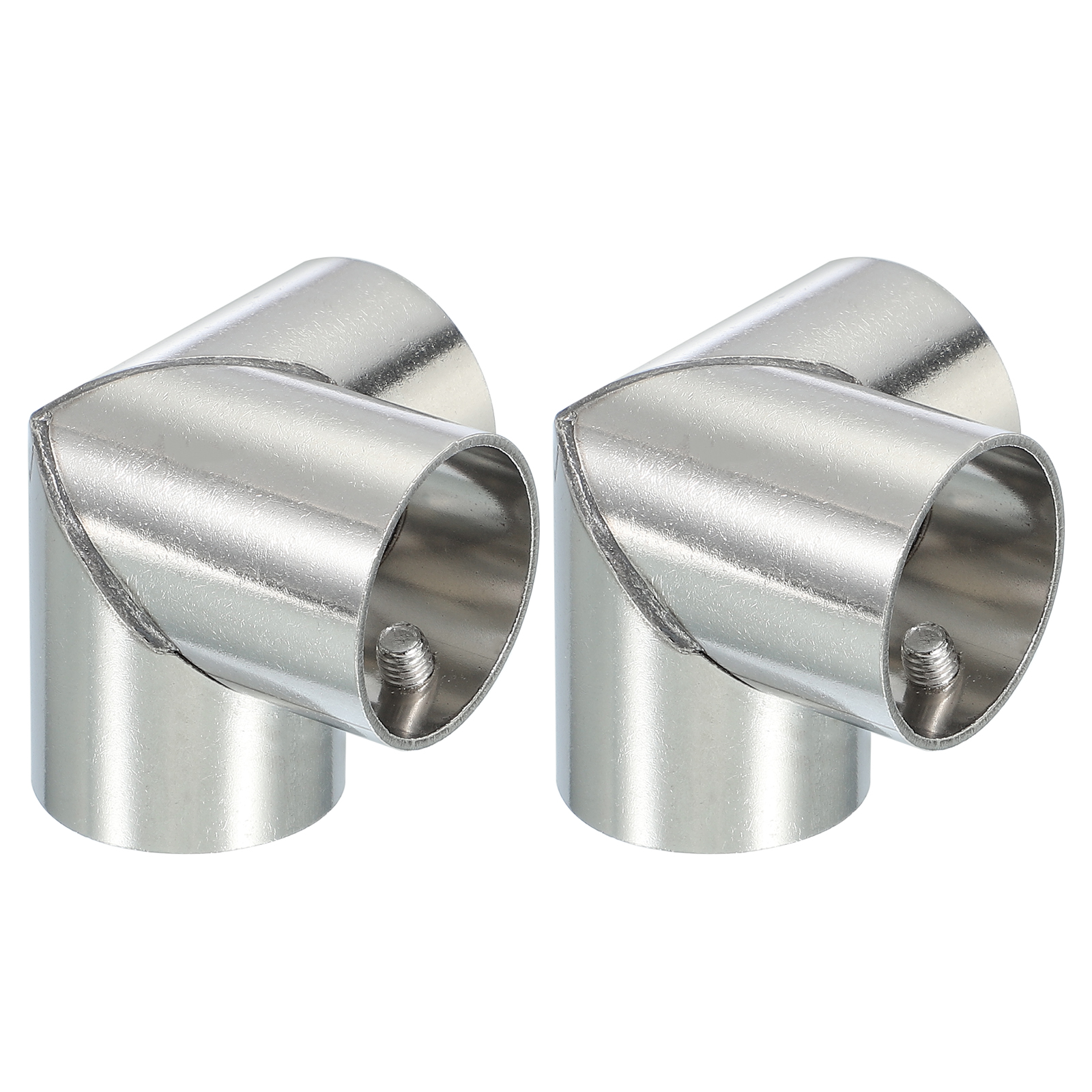 Uxcell Pipe Clamp Connector Stainless Steel l Shape Chain Link Fence ...