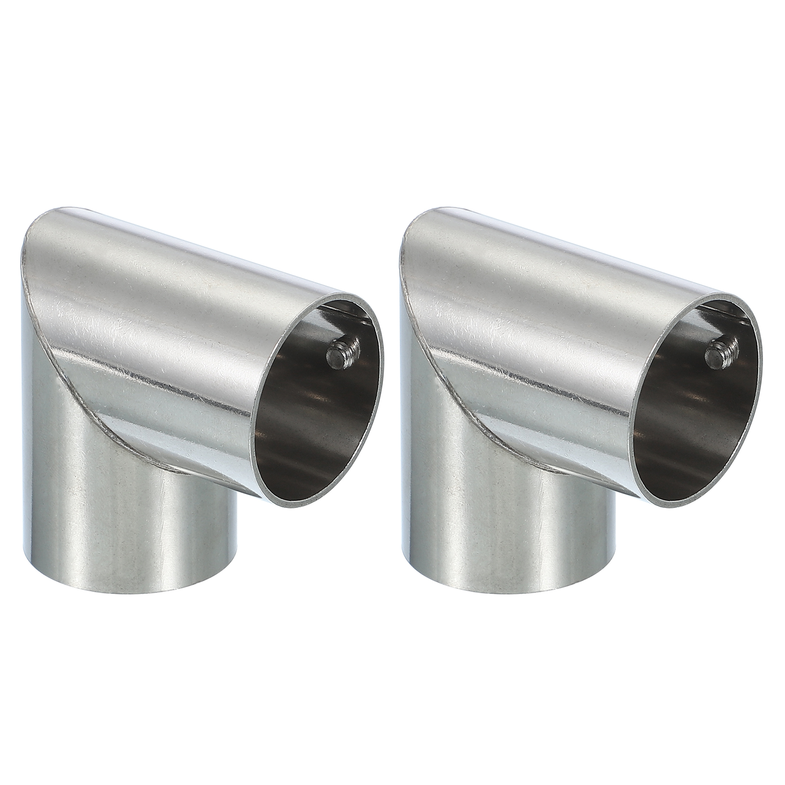 Uxcell Pipe Clamp Connector Stainless Steel l Shape Chain Link Fence ...