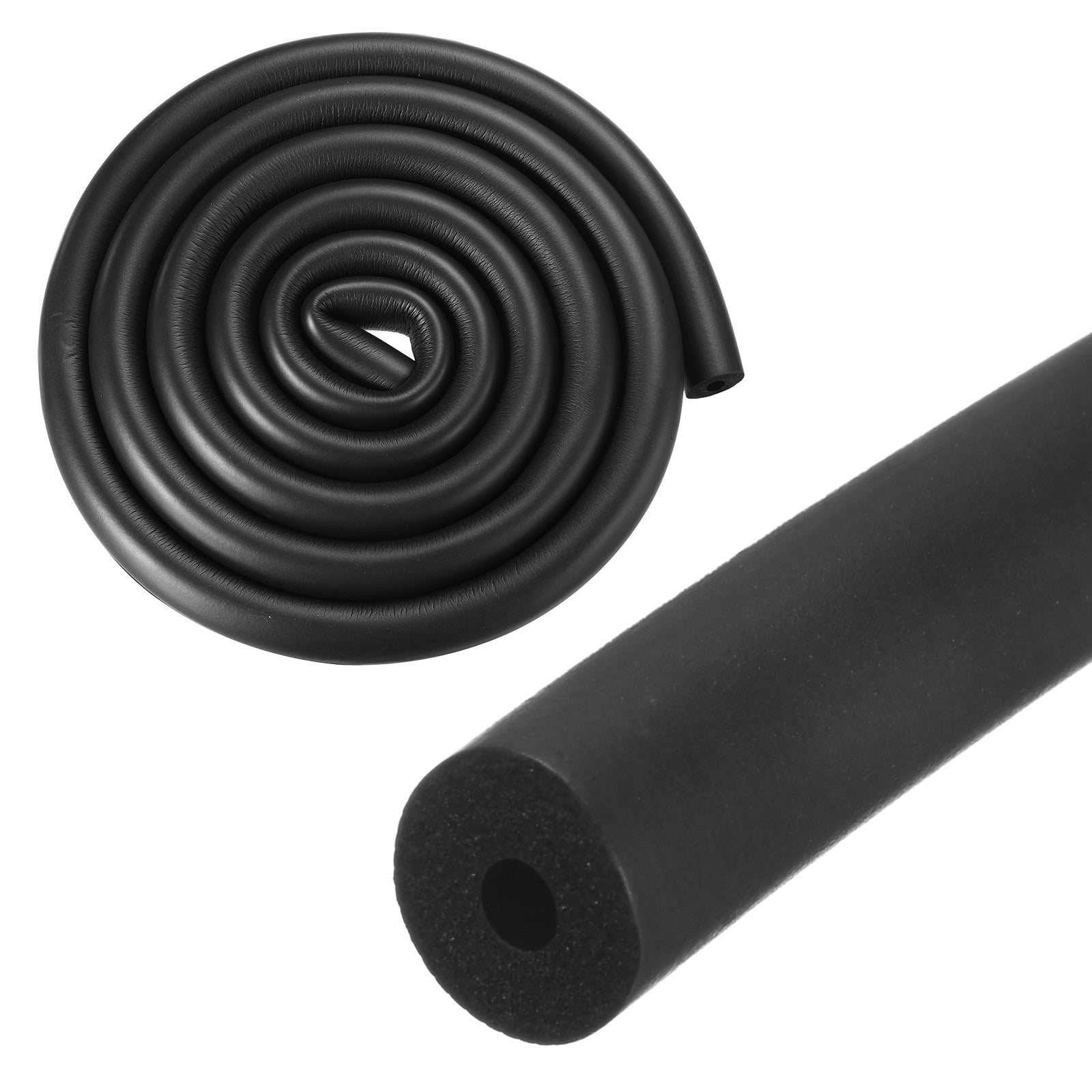Uxcell Pipe Insulation Foam Tube, 3mm 3/25" ID 11mm 11/25" OD 2m Length ...
