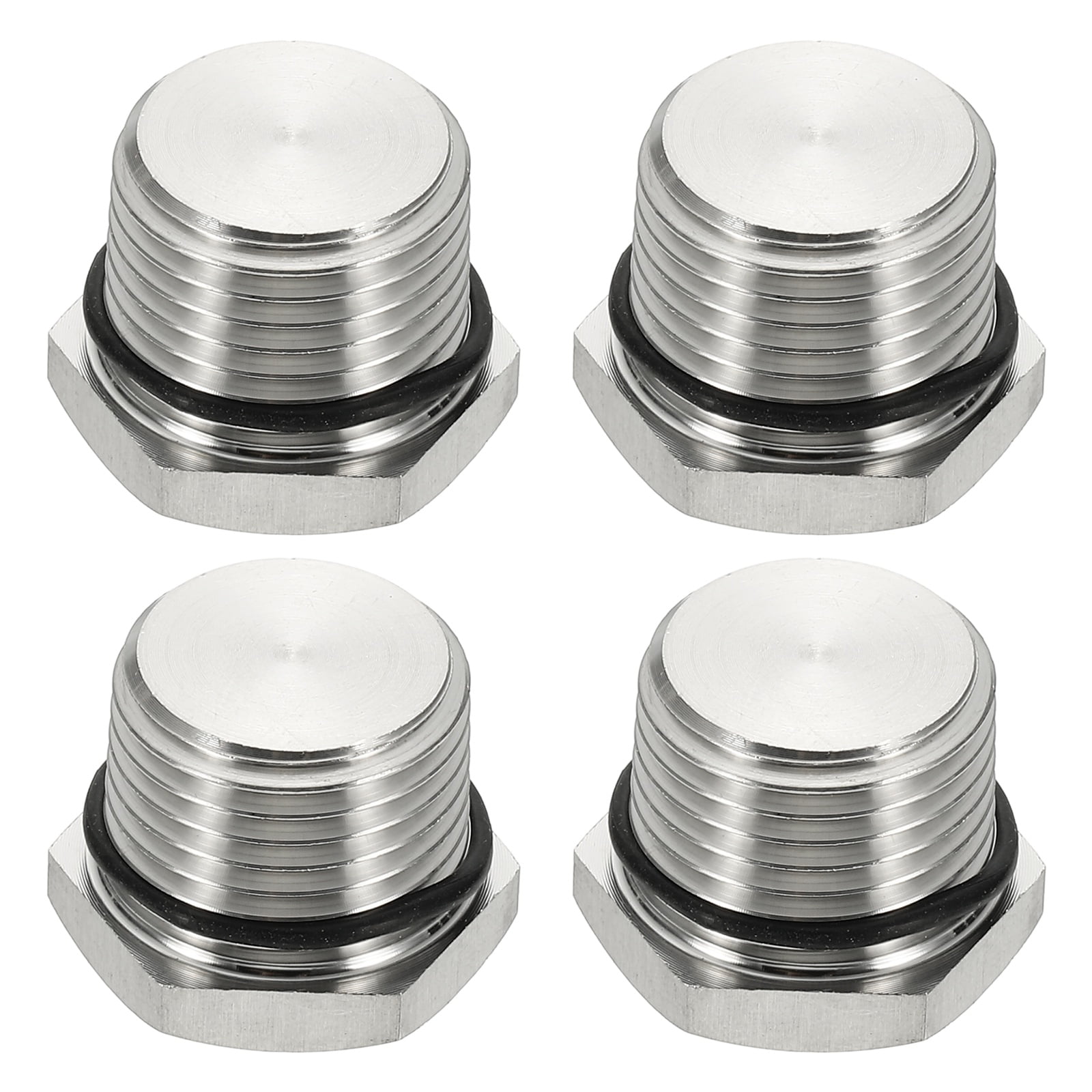 Uxcell Pipe Plug Fitting, Stainless Steel Male Outer Hex Thread for Plumbing Fixed NPT1/2 ...