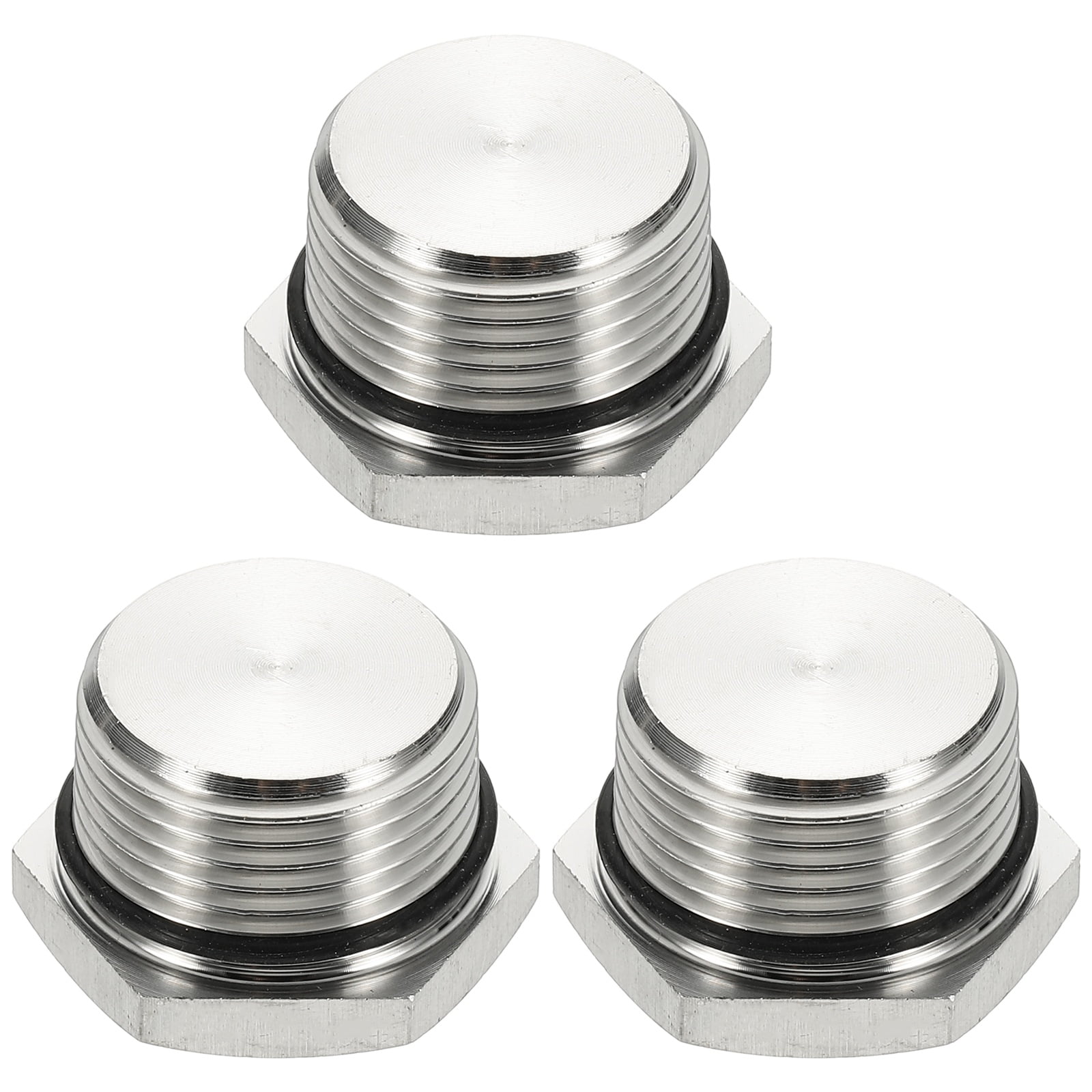 Uxcell Pipe Plug Fitting, Stainless Steel Male Outer Hex Thread for Plumbing Fixed with NPT3/4 ...