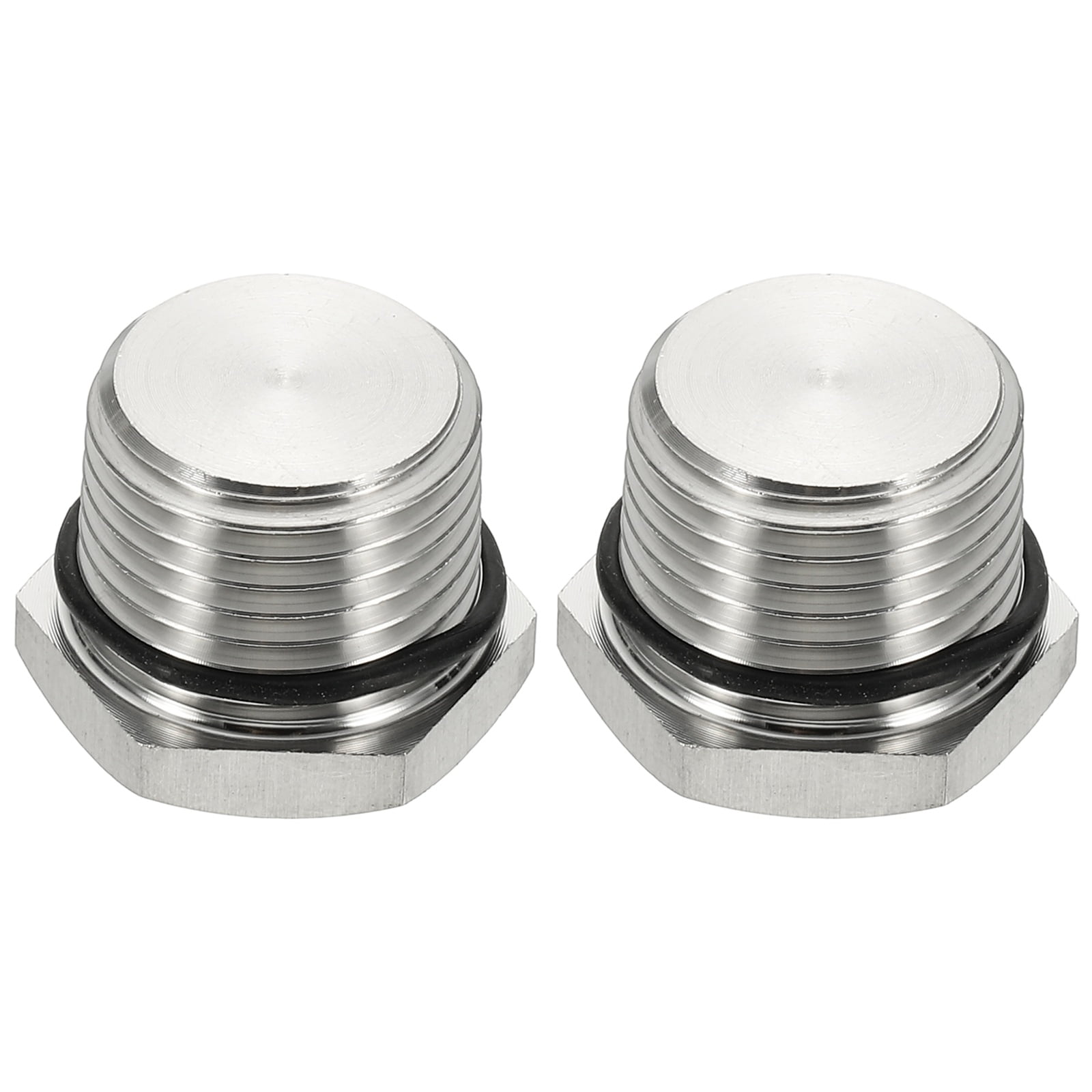 Uxcell Pipe Plug Fitting, Stainless Steel Male Outer Hex Thread for Plumbing Fixed with Sealing ...