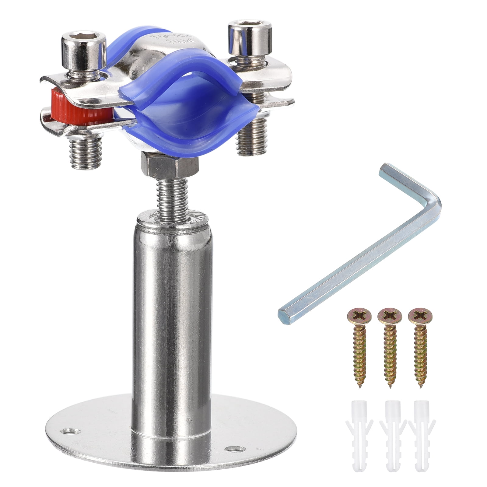 Uxcell Pipe Supports Adjustable Pipe Bracket Clamp Pipe Strap Fit for ...