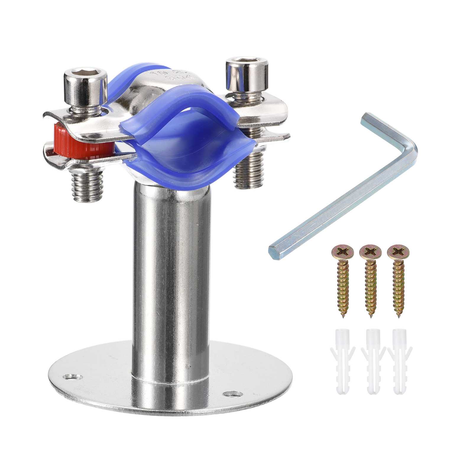 Uxcell Pipe Supports Adjustable Pipe Bracket Clamp Pipe Strap for 19 ...