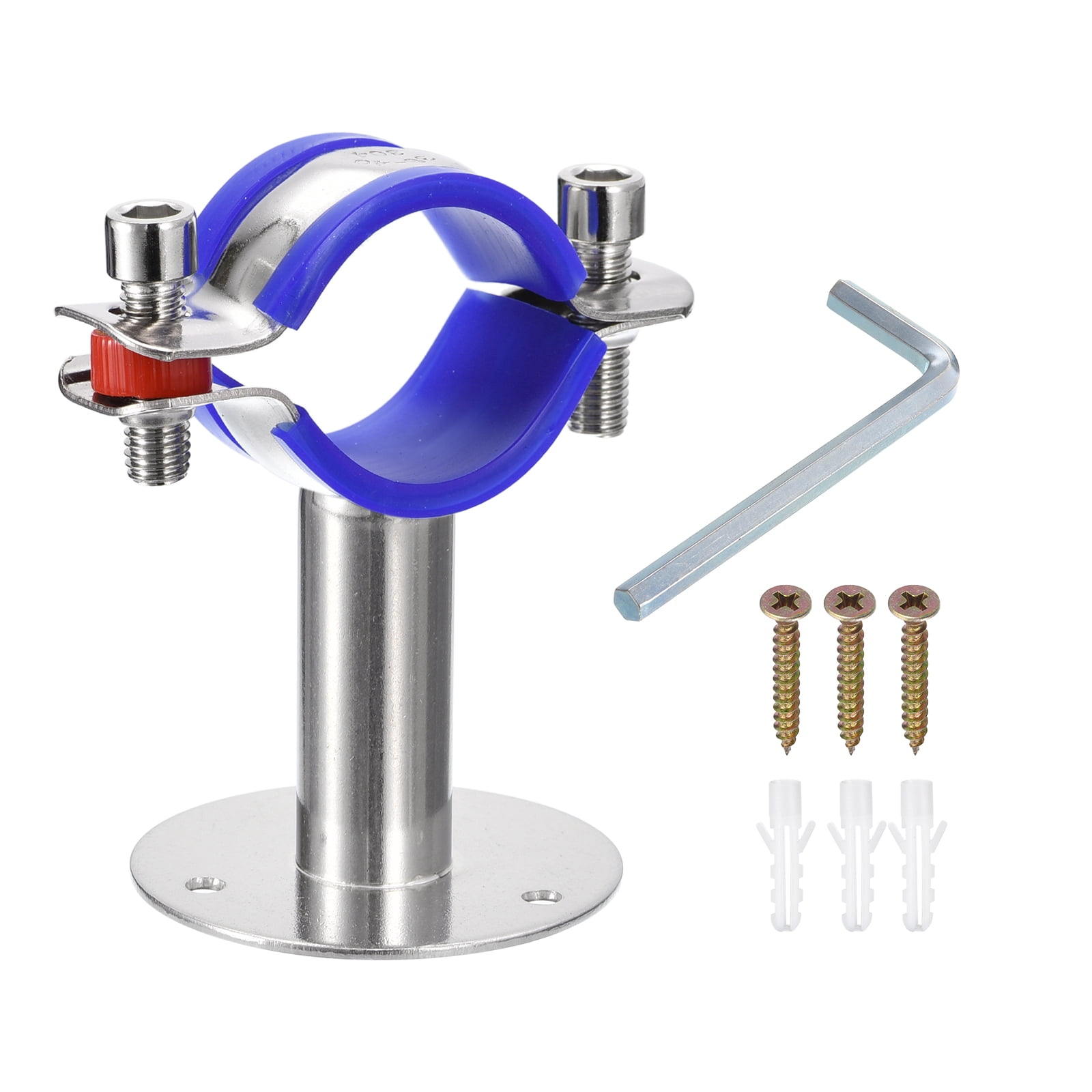 Uxcell Pipe Supports Adjustable Pipe Bracket Clamp Pipe Strap for 38 ...