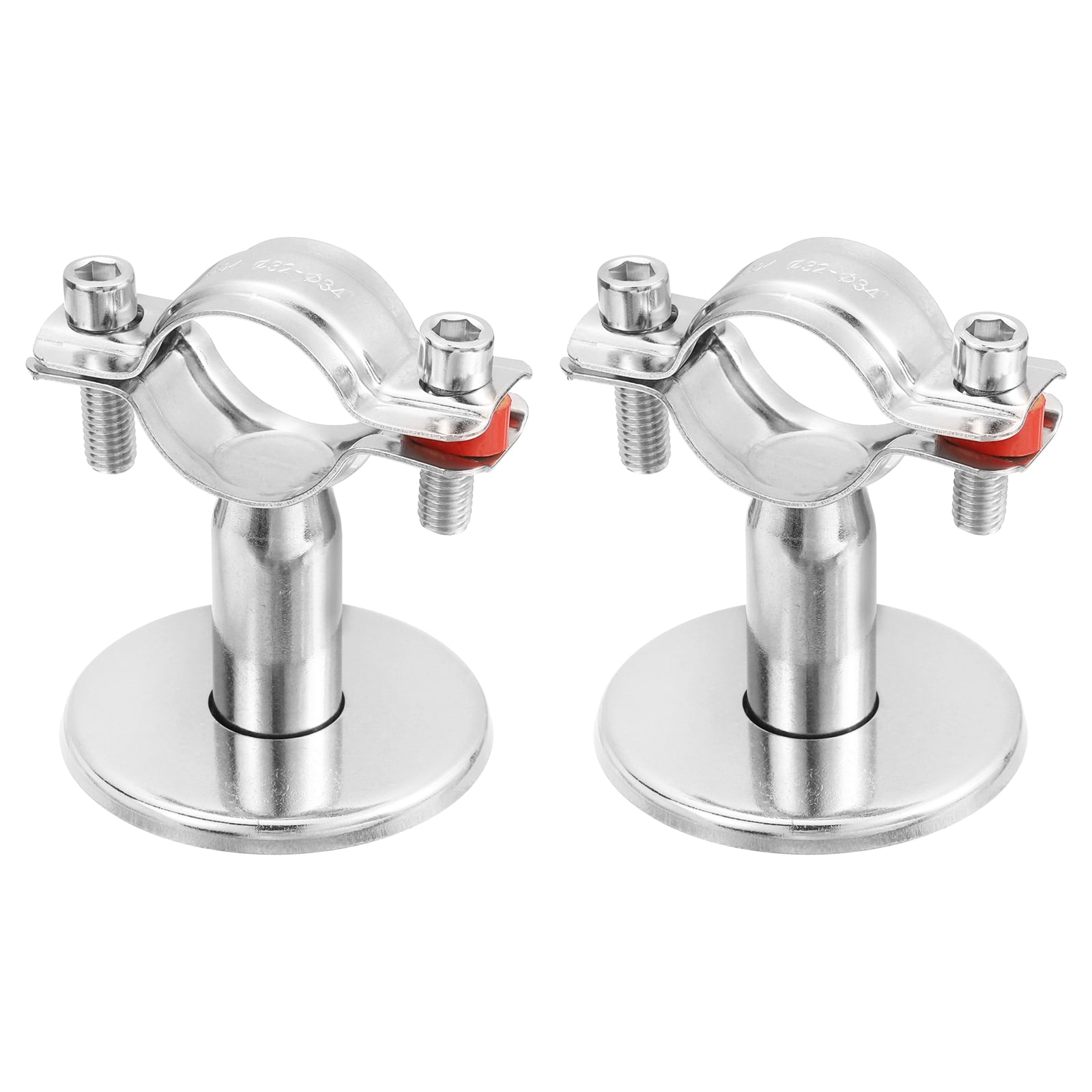 Uxcell Pipe Supports, Stainless Steel Wall Mount Ceiling Mount Pipe ...