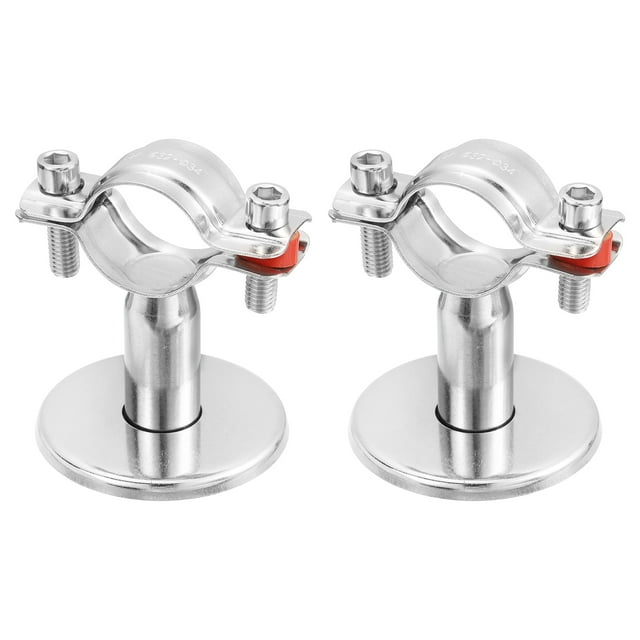 Uxcell Pipe Supports, Stainless Steel Wall Mount Ceiling Mount Pipe ...