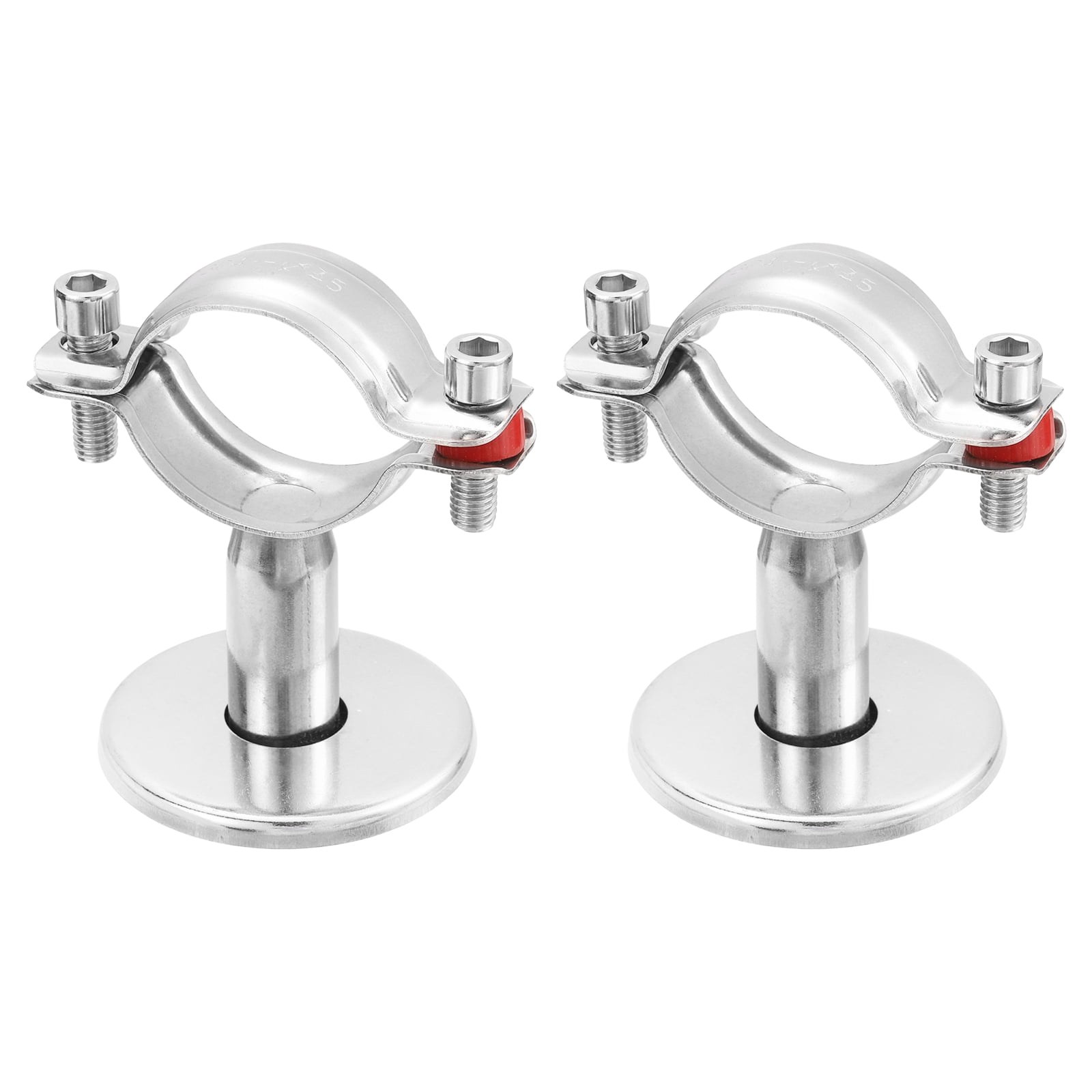 Uxcell Pipe Supports, Stainless Steel Wall Mount Ceiling Mount Pipe ...