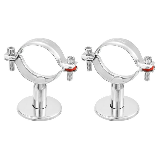 Uxcell Pipe Supports, Stainless Steel Wall Mount Ceiling Mount Pipe ...