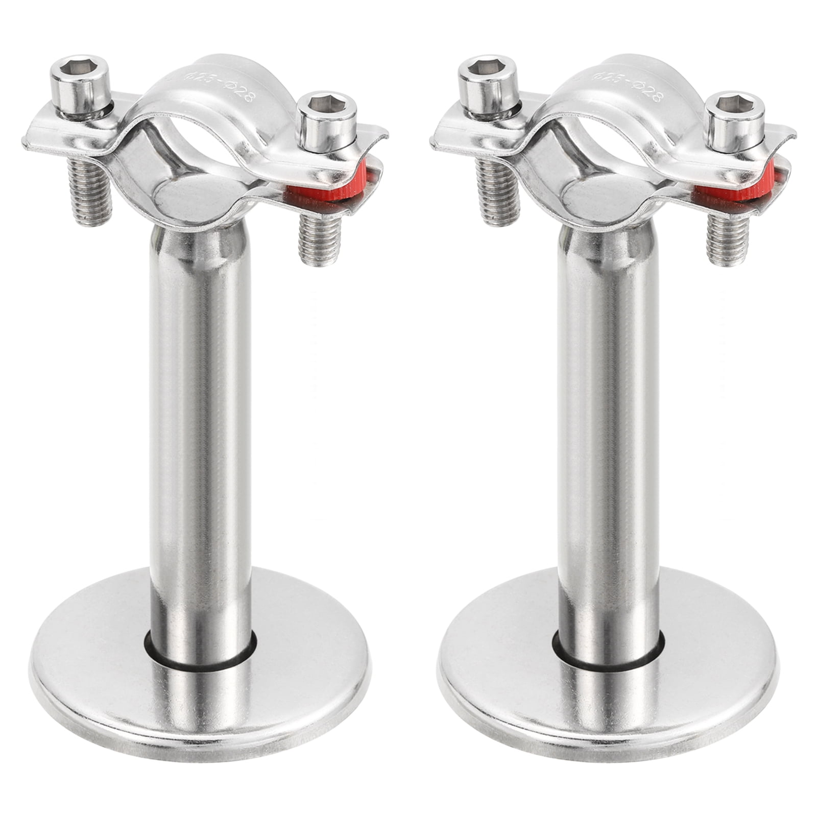 Uxcell Pipe Supports, Stainless Steel Wall Mount Ceiling Mount Pipe ...