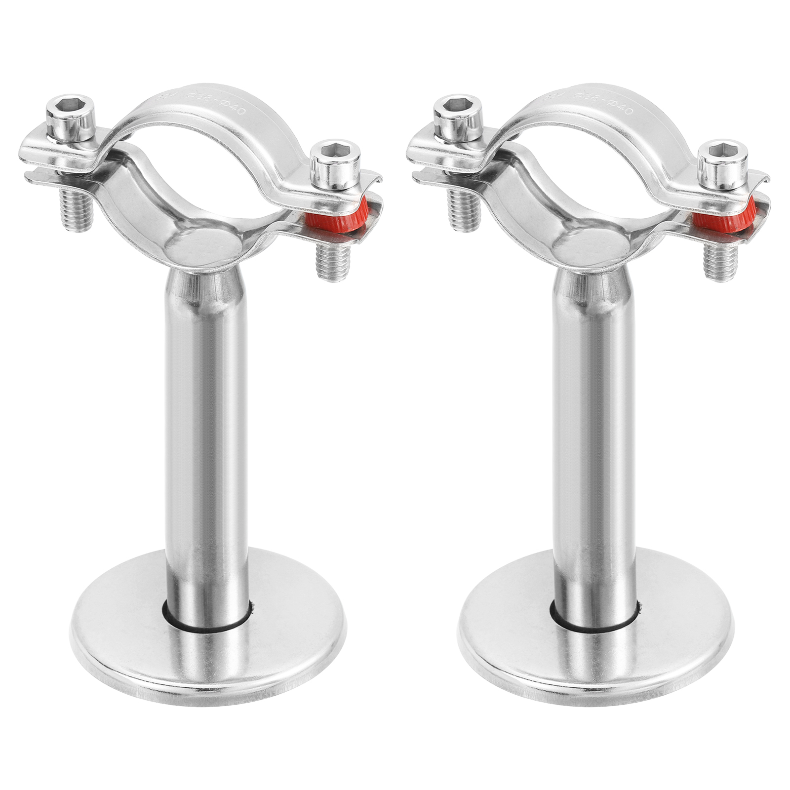 Uxcell Pipe Supports, Stainless Steel Wall Mount Ceiling Mount Pipe ...