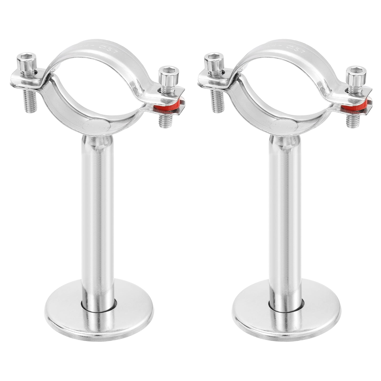 Uxcell Pipe Supports, Stainless Steel Wall Mount Ceiling Mount Pipe ...