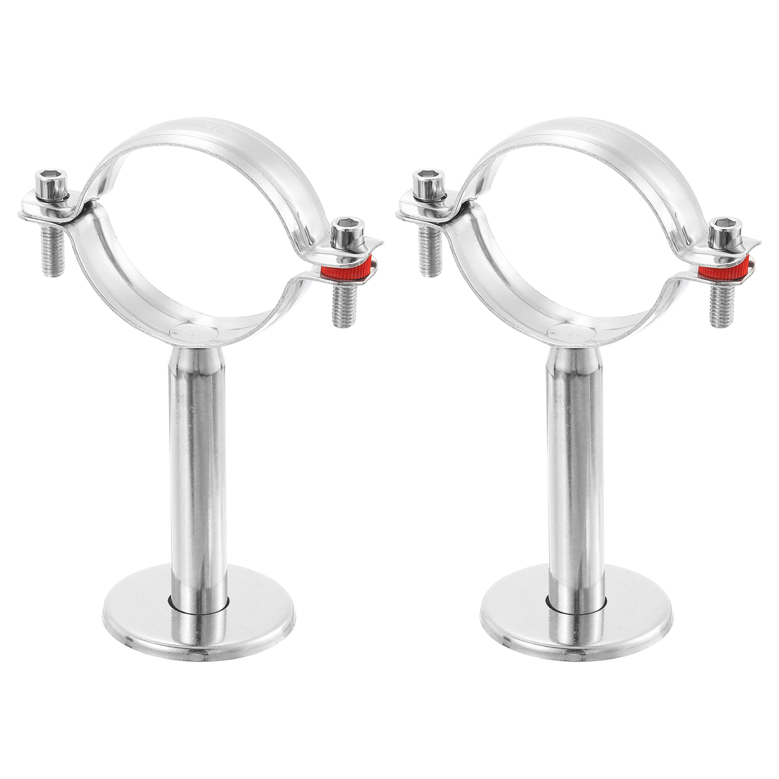 Uxcell Pipe Supports, Stainless Steel Wall Mount Ceiling Mount Pipe ...