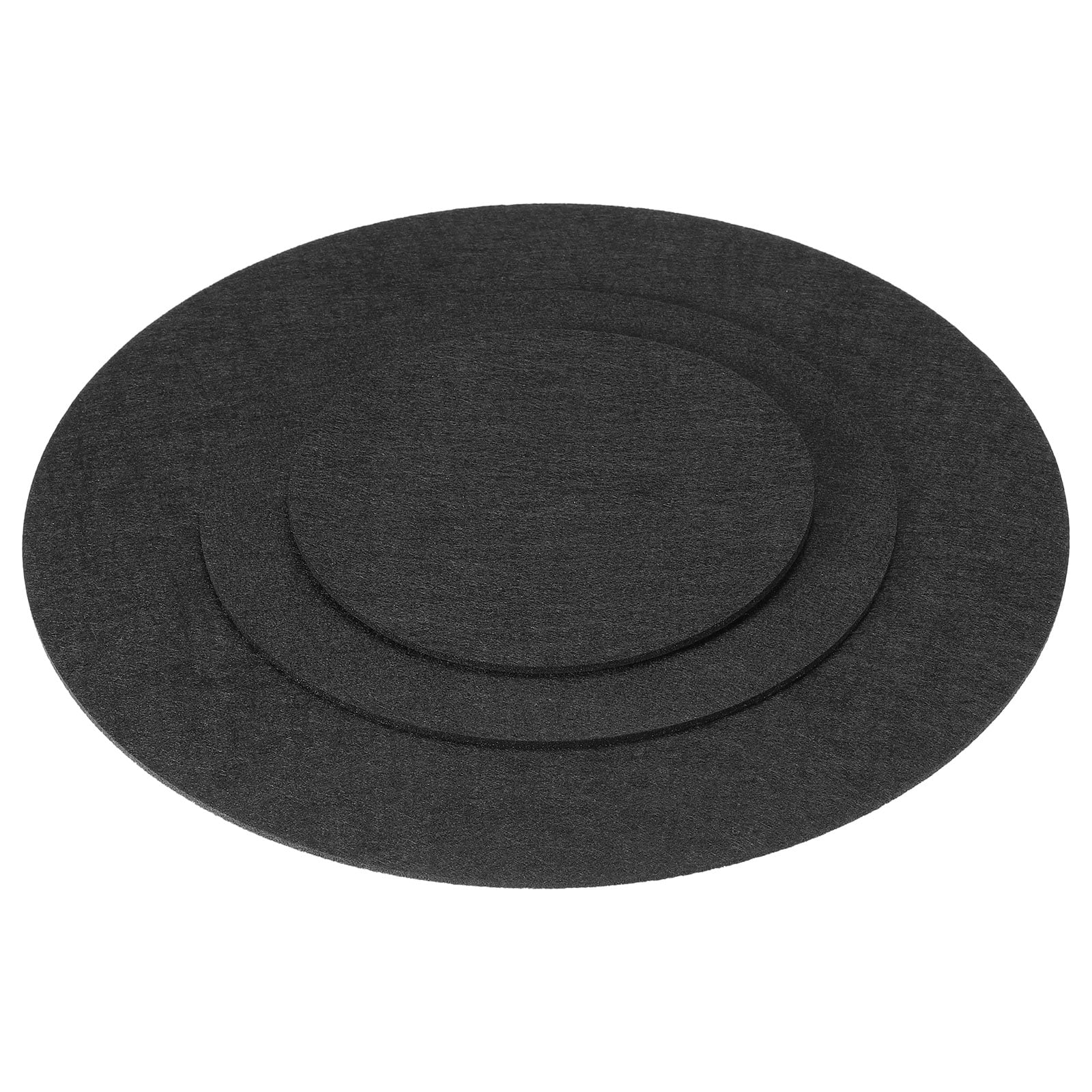 Uxcell Plant Coasters, 6 Pack Round Felt Flowerpot Drip Pad Mat, Black ...