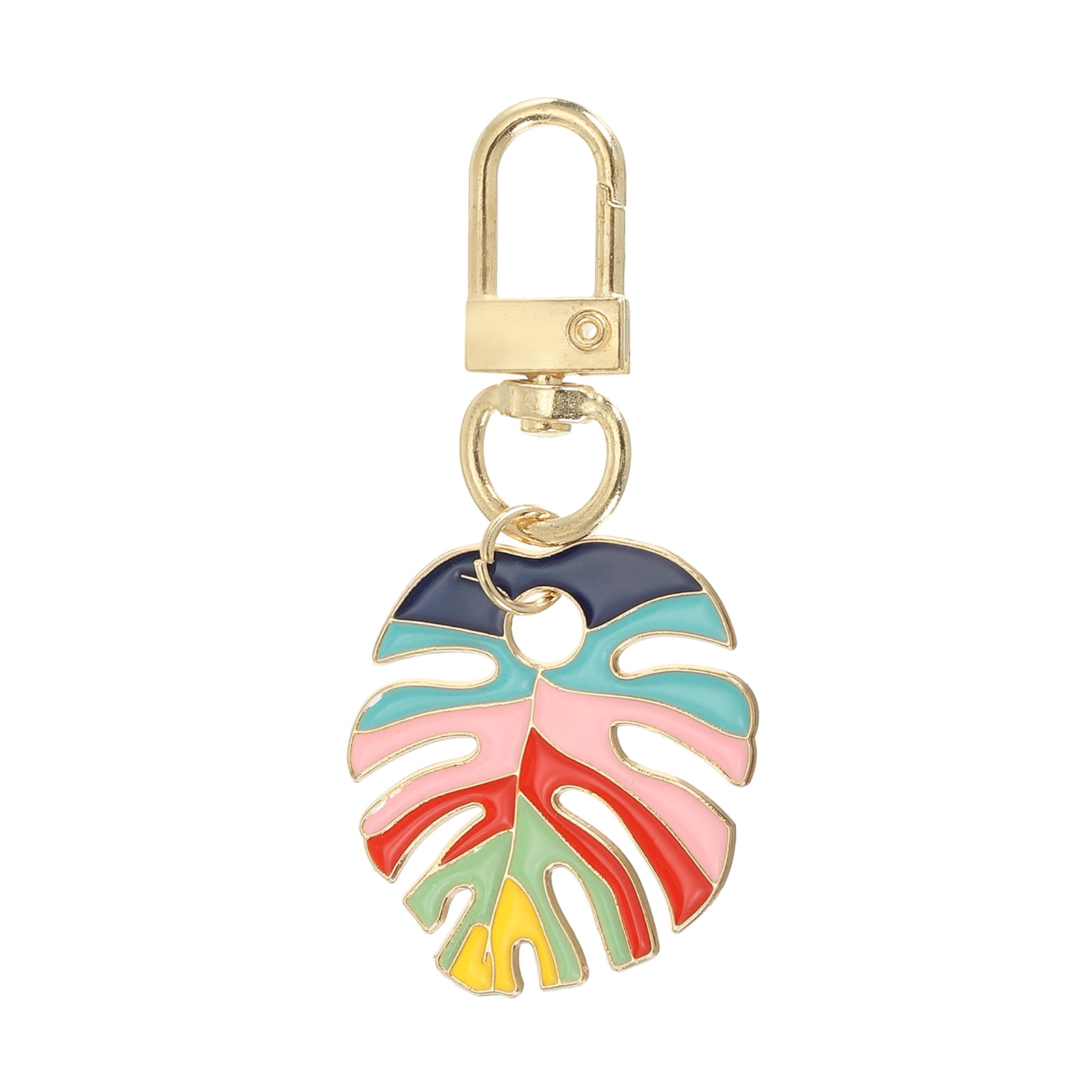 Uxcell Plant Keychains, Enameled Keychain Plant Leaf Enamel Pendant ...