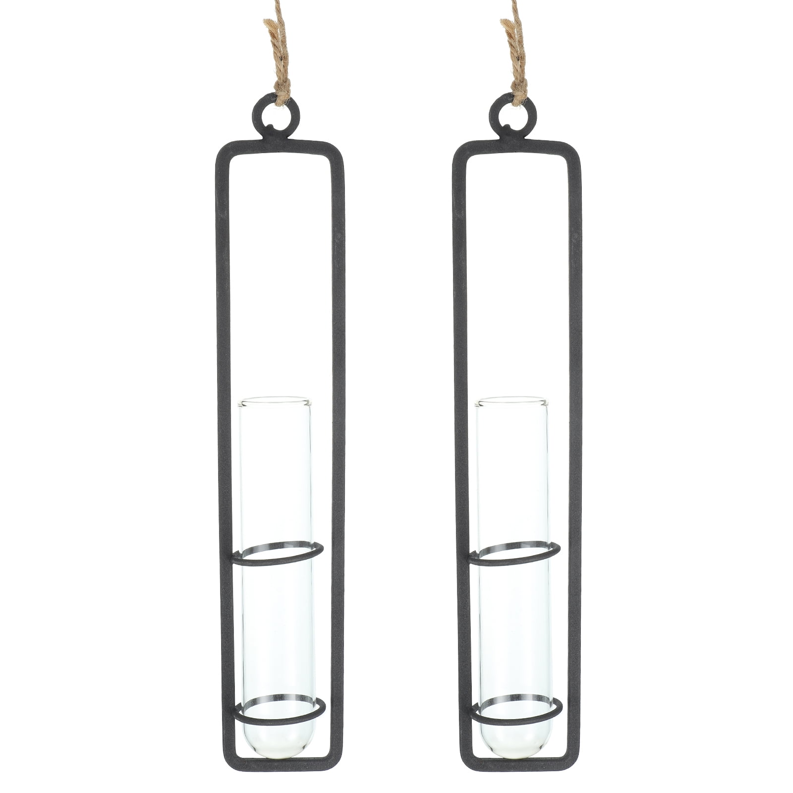 Uxcell Plant Propagation Wall Hanging Terrarium with Metal Holder, 2 ...