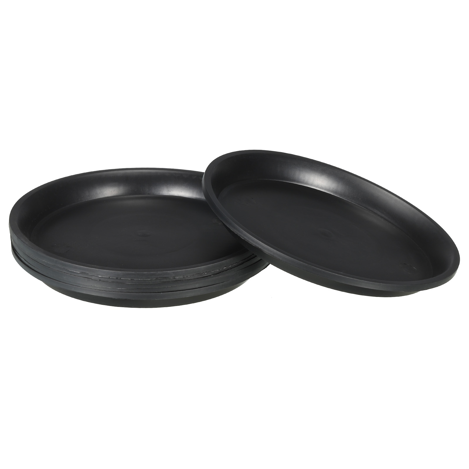 Uxcell Plant Saucers 8 Inch, 6 Pack Round Plastic Plant Drip Tray for ...
