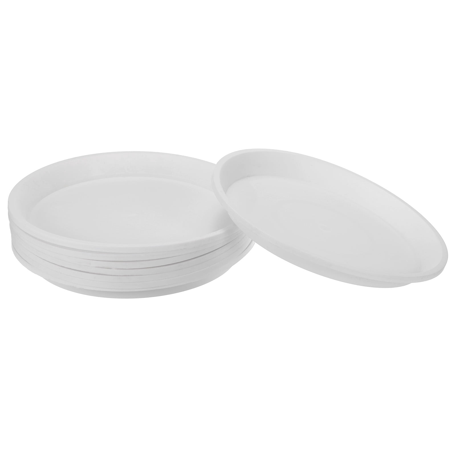 Uxcell Plant Saucers 8 Inch, 8 Pack Round Plastic Plant Drip Tray for ...