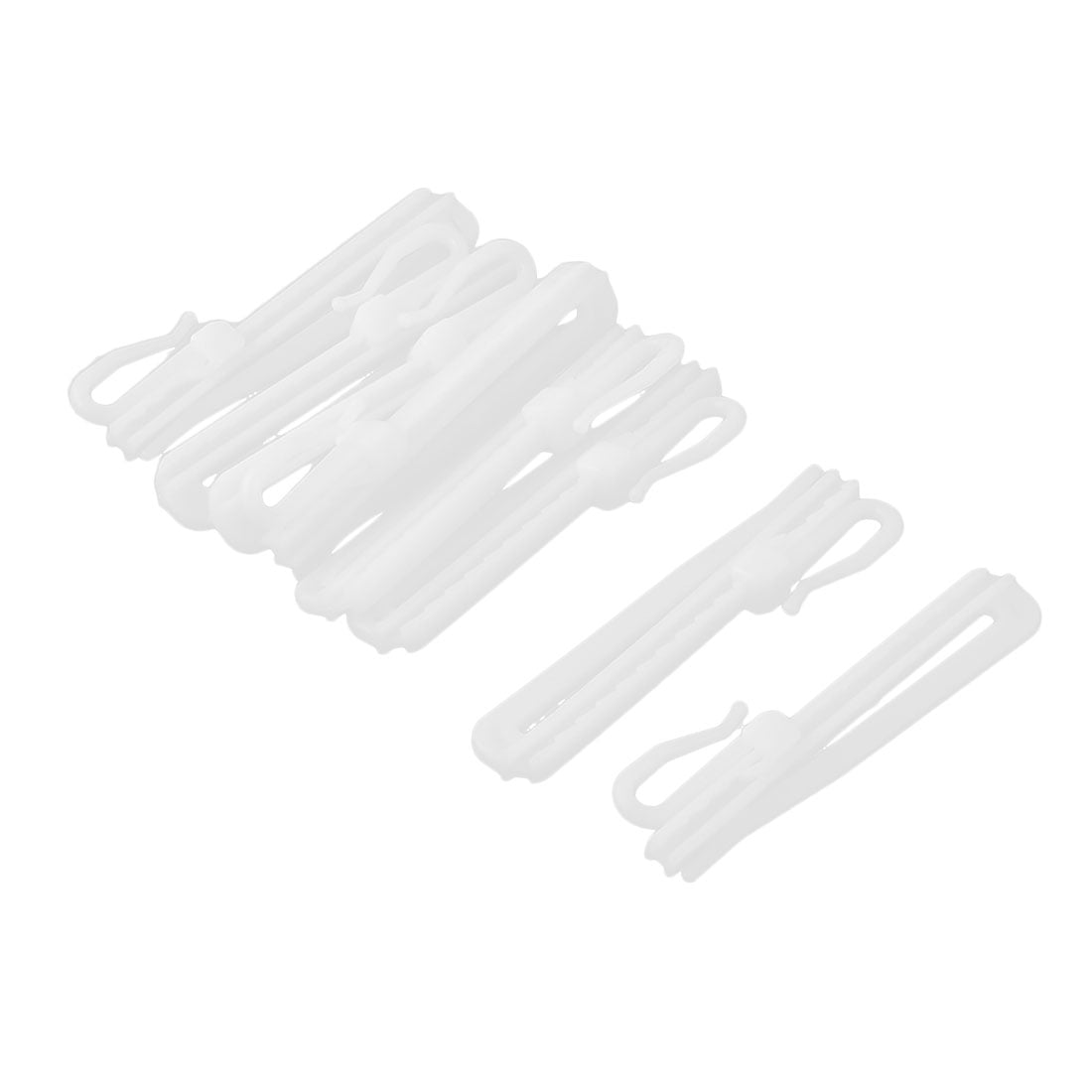 Uxcell Plastic Adjustable Locking Pinch Pleated Curtain Tape Hooks ...