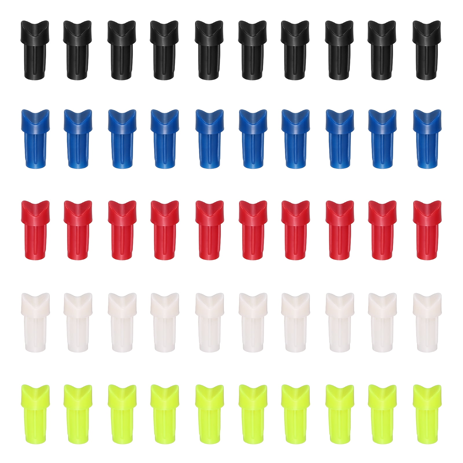Uxcell Plastic Arrow Nocks, Half Moon Nocks Glue on Replacement Arrow ...