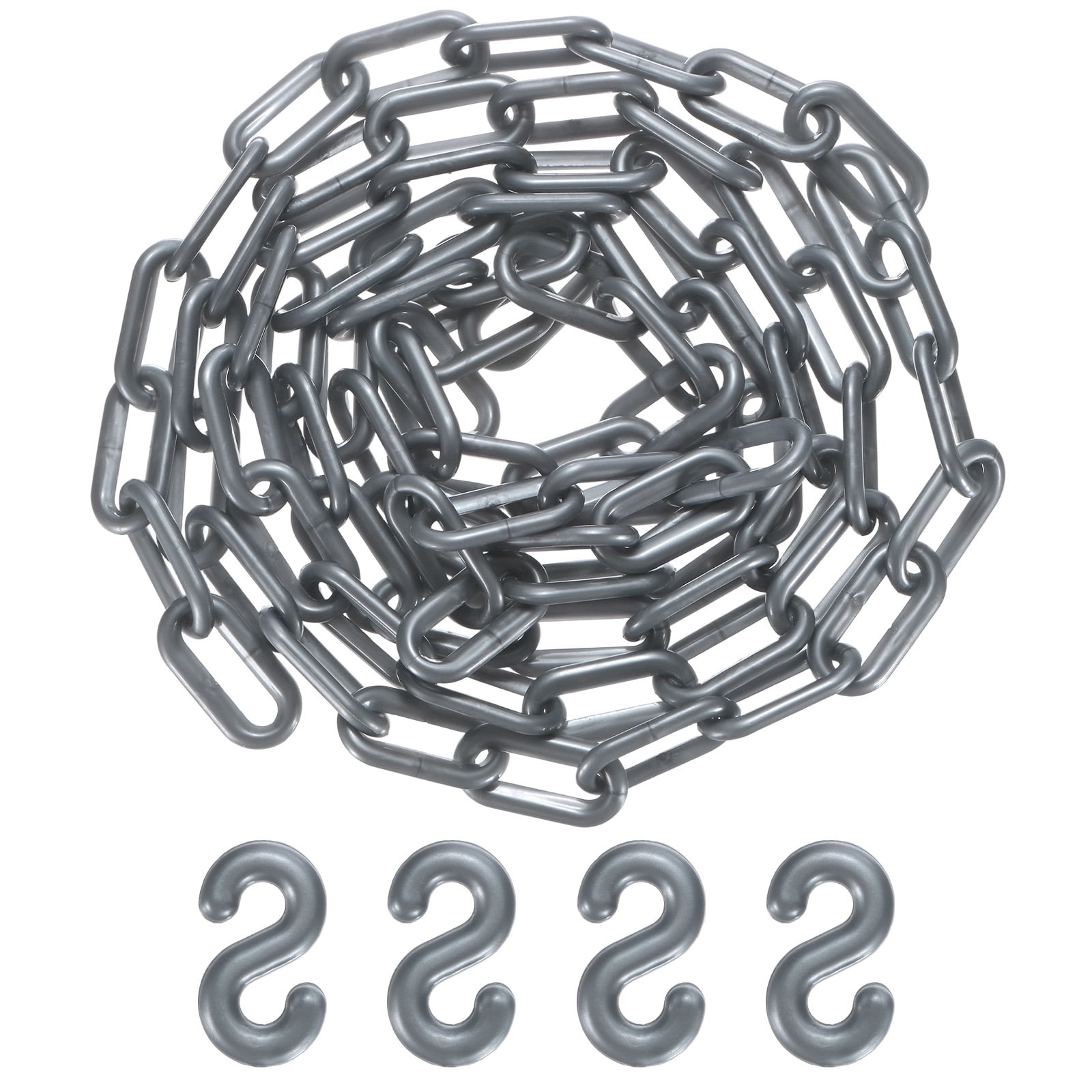 Uxcell Plastic Barriers Chain, 10Ft Length Gray Plastic Waterproof ...