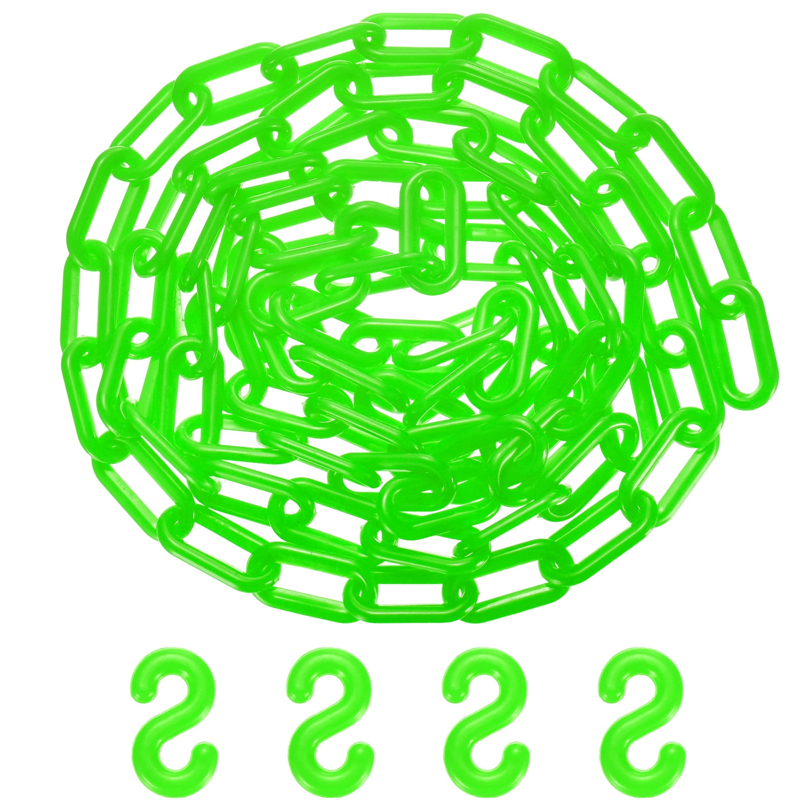 Uxcell Plastic Barriers Chain, 10Ft Length Green Plastic Waterproof ...
