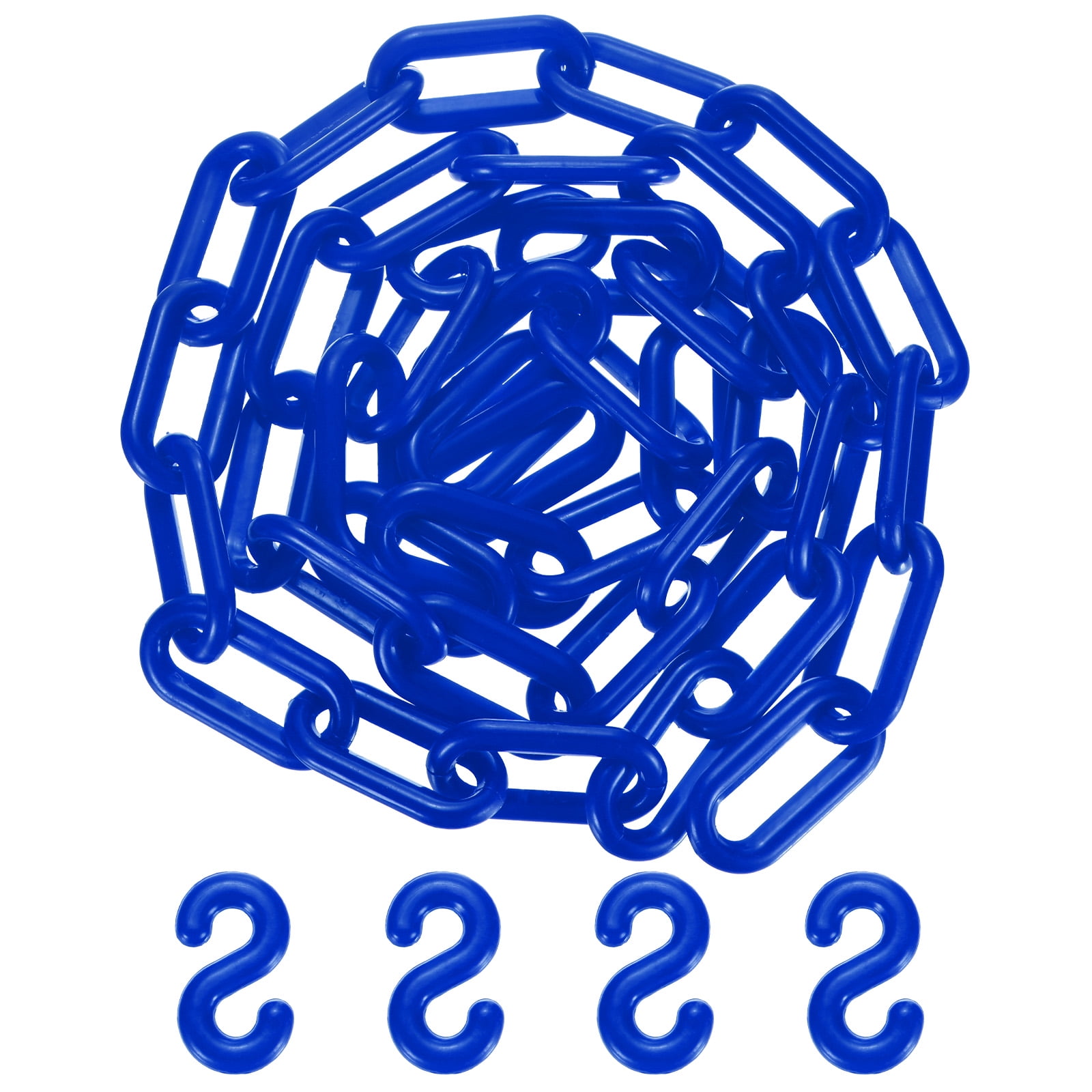 Uxcell Plastic Barriers Chain, 5Ft Length Blue Plastic Waterproof ...