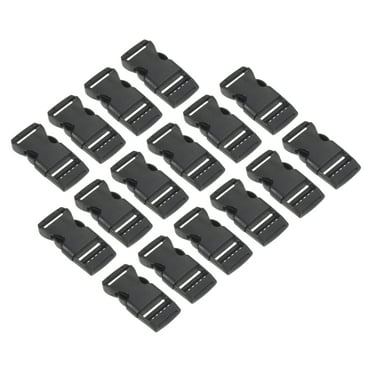 Uxcell Plastic Buckles 12 Pack Quick Side Release Clips Black 32mm ...