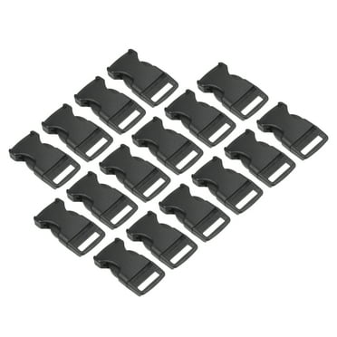 Uxcell Plastic Buckles 12 Pack Quick Side Release Clips Black 32mm ...