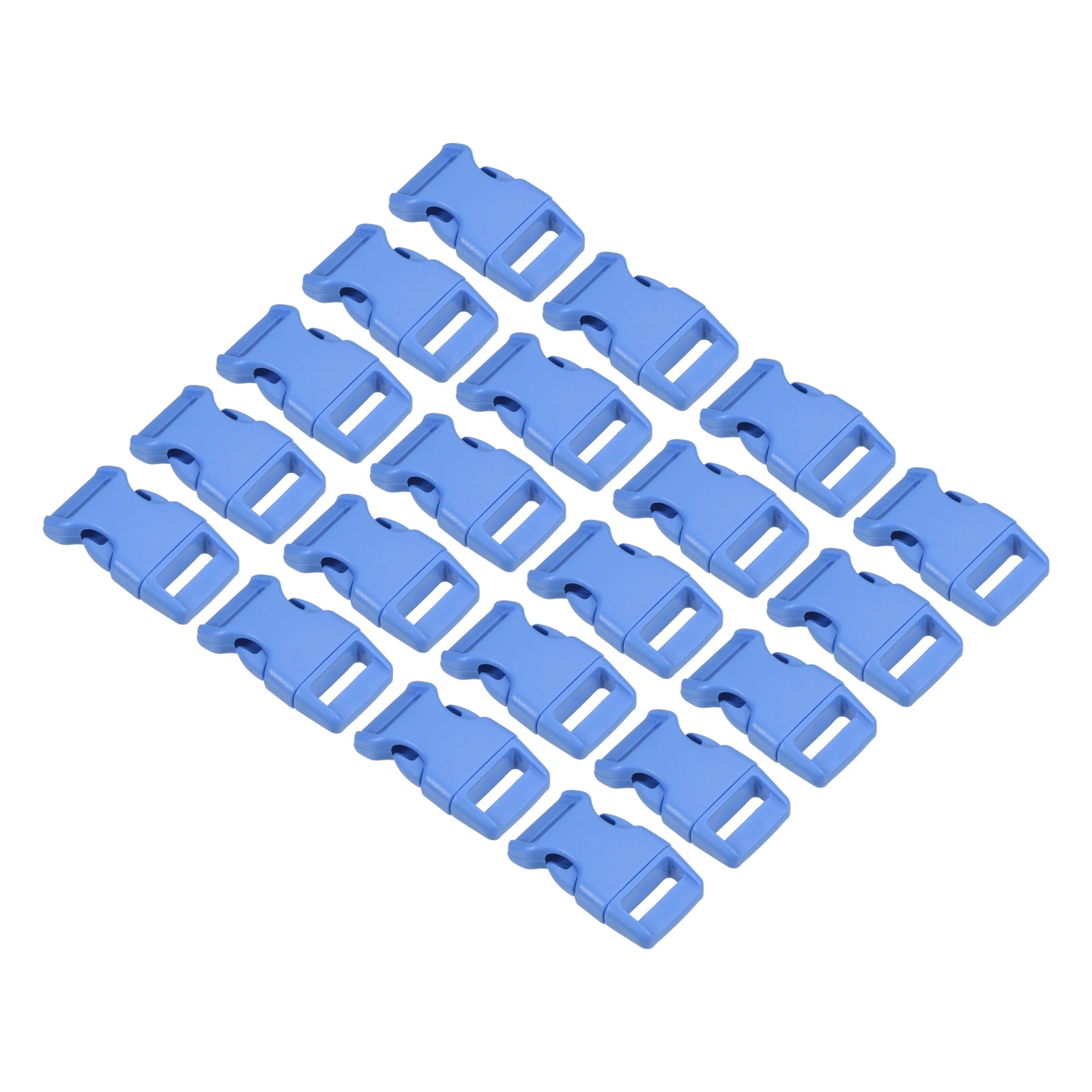 Uxcell Plastic Buckles 20 Pack Quick Side Release Clips Azure 16mm ...