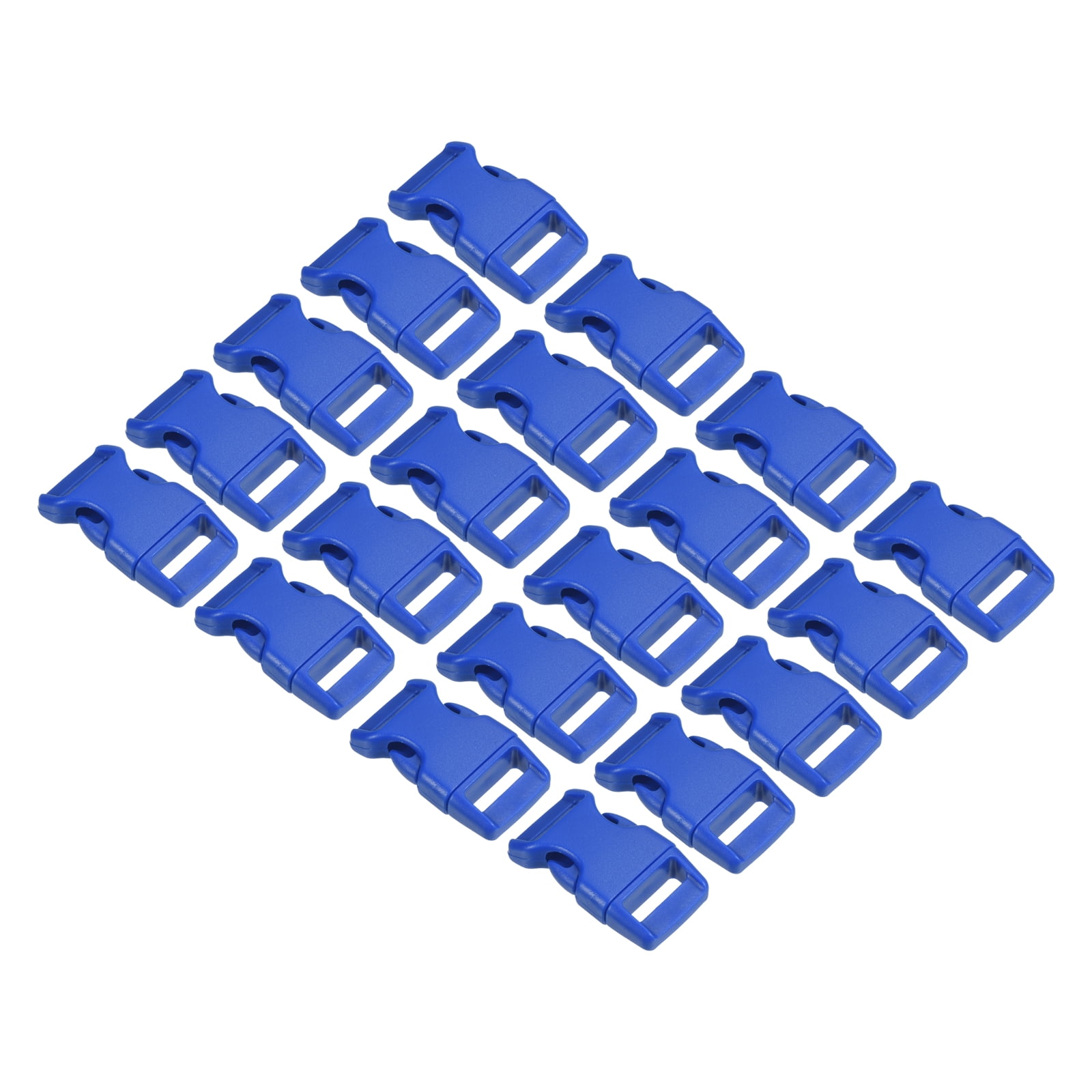 Uxcell Plastic Buckles 20 Pack Quick Side Release Clips Blue 16mm ...