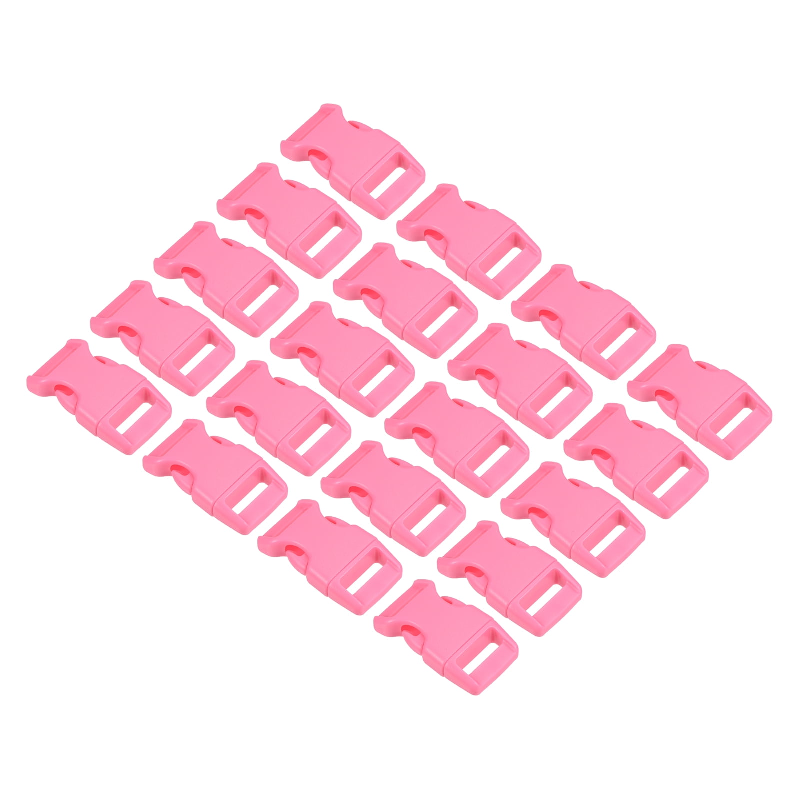 Uxcell Plastic Buckles 20 Pack Quick Side Release Clips Peach 16mm ...
