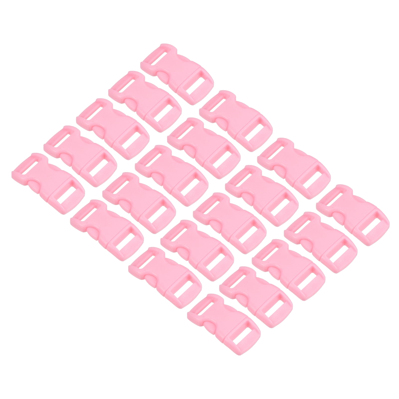 Uxcell Plastic Buckles 20 Pack Quick Side Release Clips Pink 11mm ...