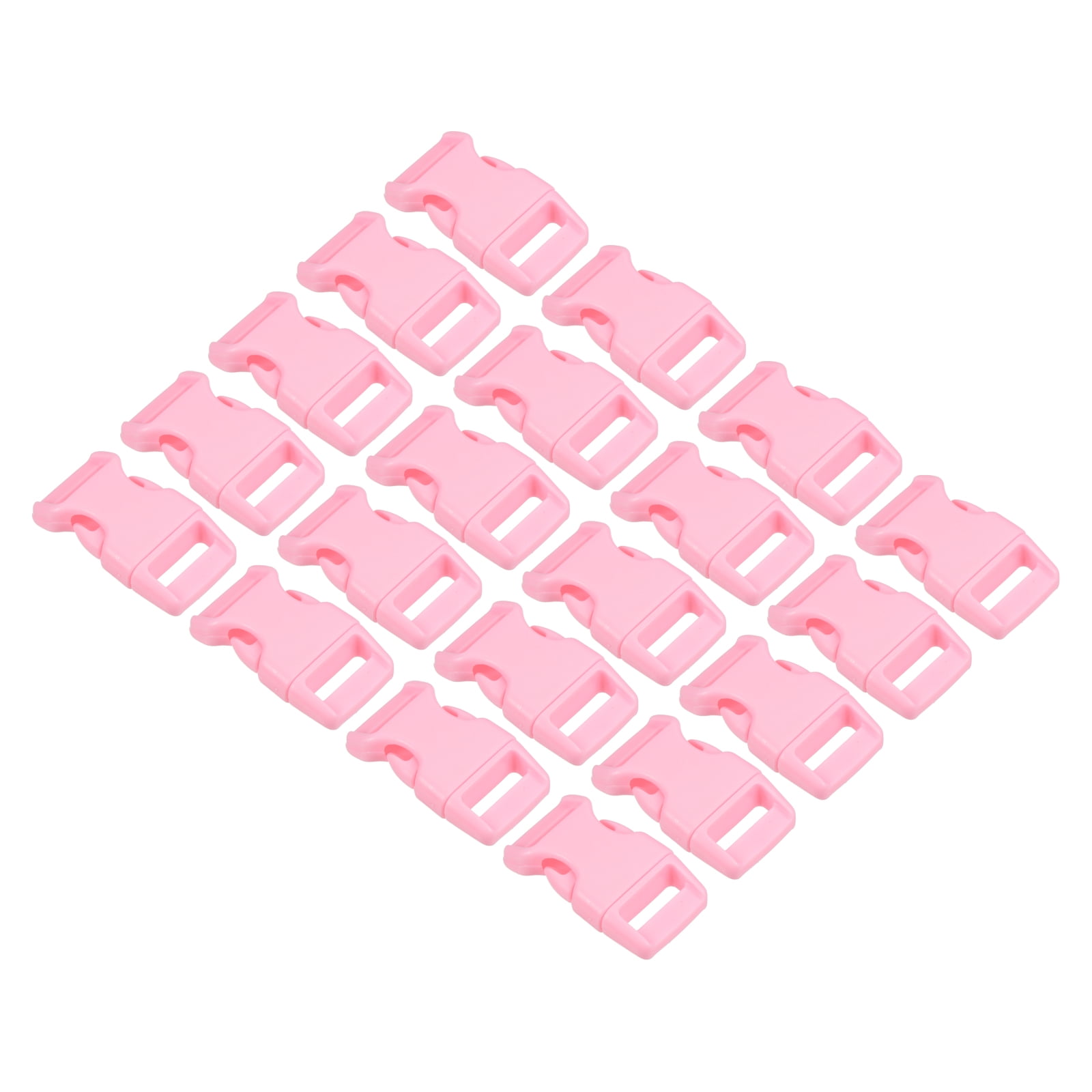 Uxcell Plastic Buckles 20 Pack Quick Side Release Clips Pink 16mm ...