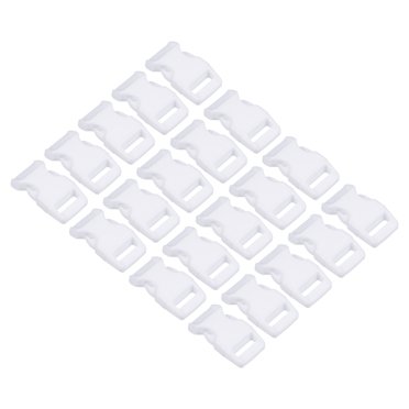 Uxcell Plastic Buckles 16 Pack Quick Side Release Clips Black 25mm ...