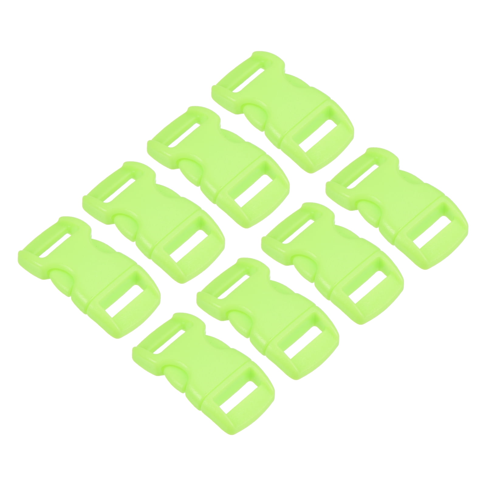 Uxcell Plastic Buckles 8 Pack Quick Side Release Clips Green 11mm ...