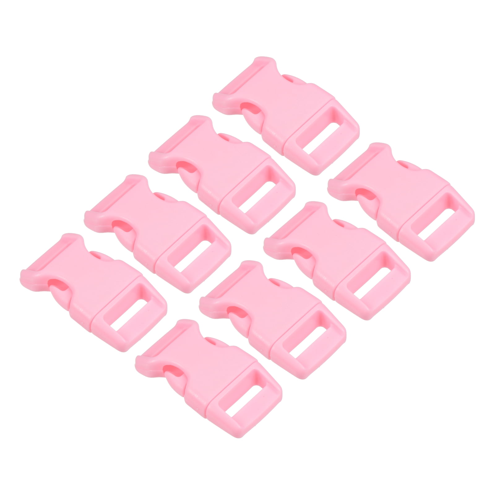 Uxcell Plastic Buckles 8 Pack Quick Side Release Clips Pink 16mm ...