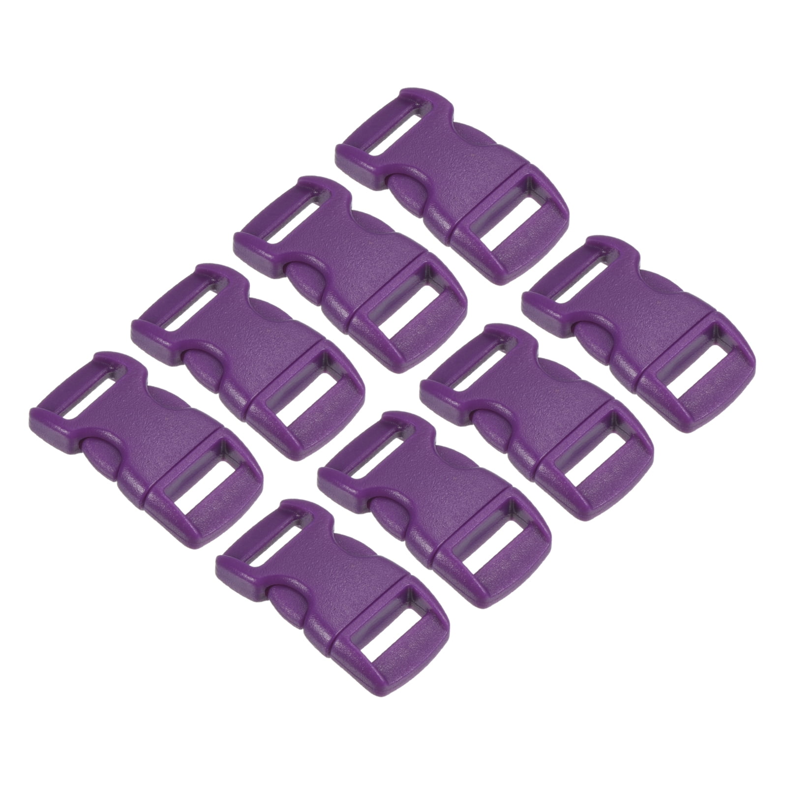 Uxcell Plastic Buckles 8 Pack Quick Side Release Clips Purple 11mm ...
