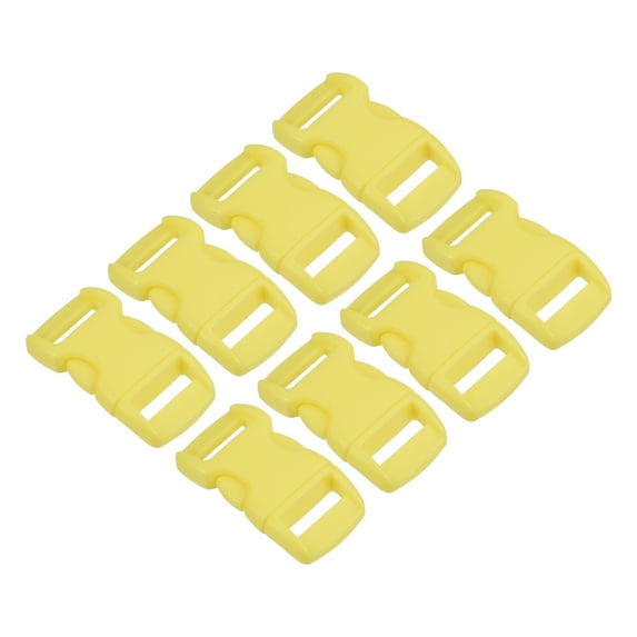 Uxcell Plastic Buckles 8 Pack Quick Side Release Clips Yellow 11mm ...
