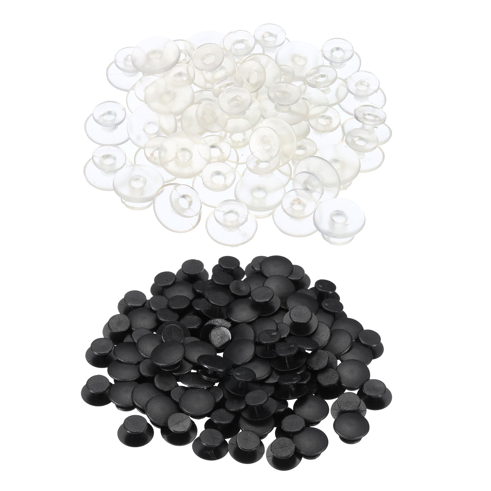 Uxcell Plastic Button Charm, 12 x 8mm Dia Button Accessories, Clear ...