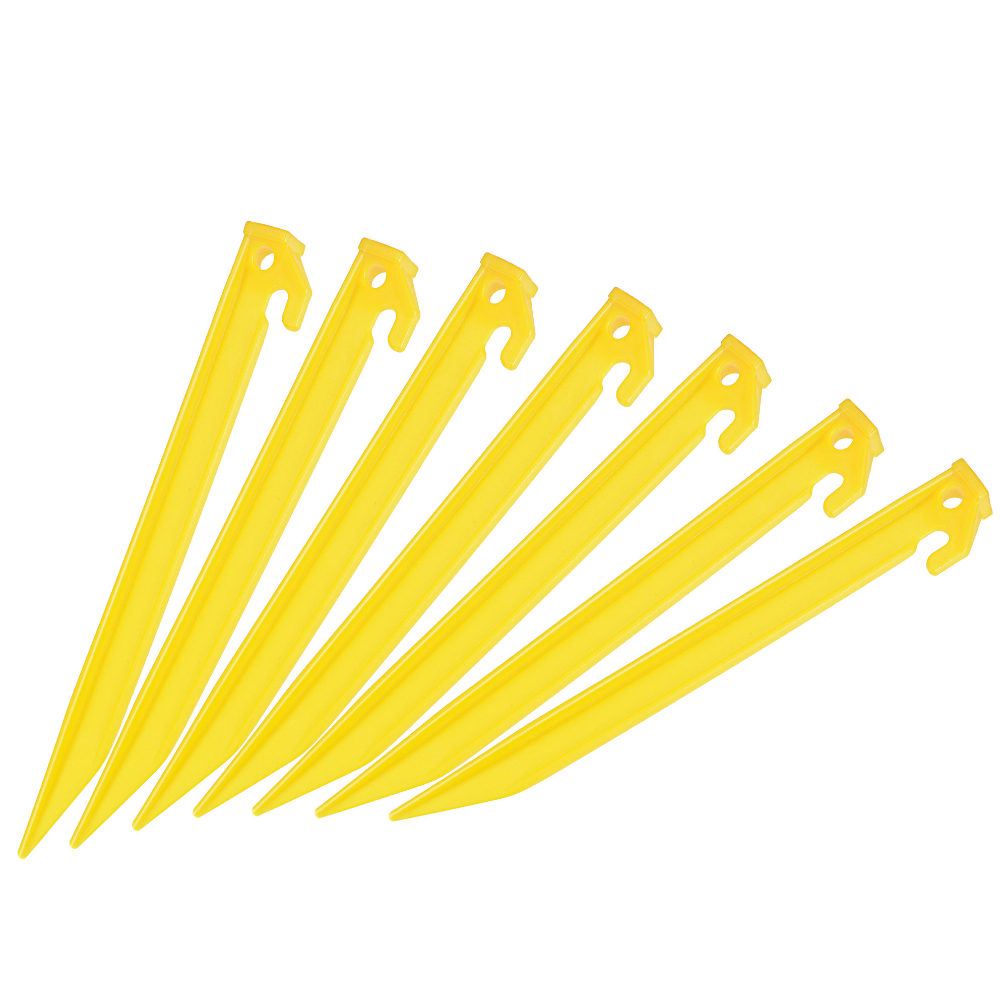 Coghlan's 9" ABS Plastic Tent Pegs - 6 Pack with No-Slip Hook, Secure ...