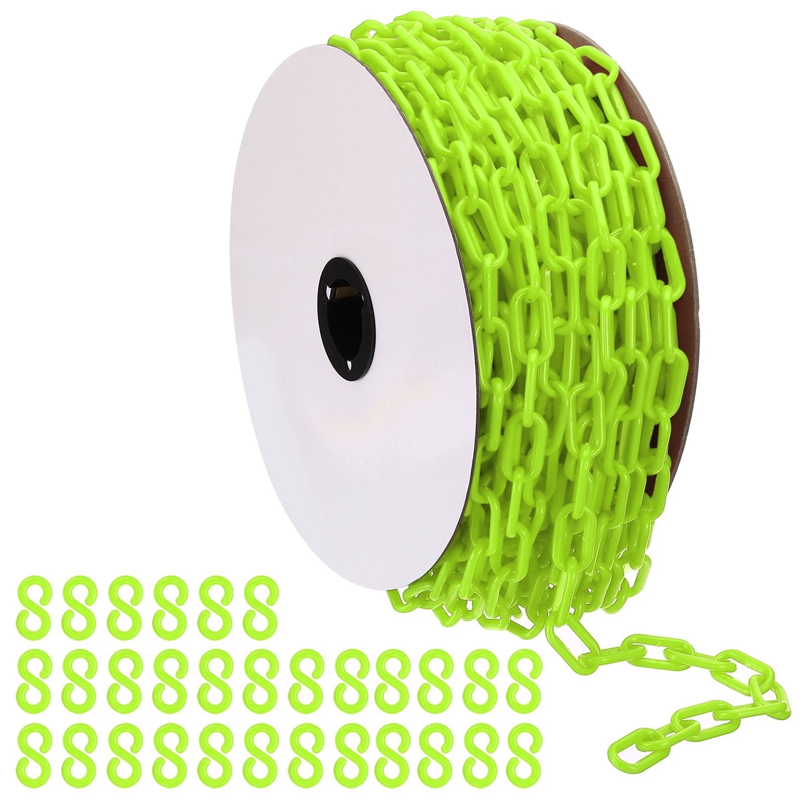 Uxcell Plastic Chain,120 FEET Safety Barrier Chain for Crowd, 1/4inch ...