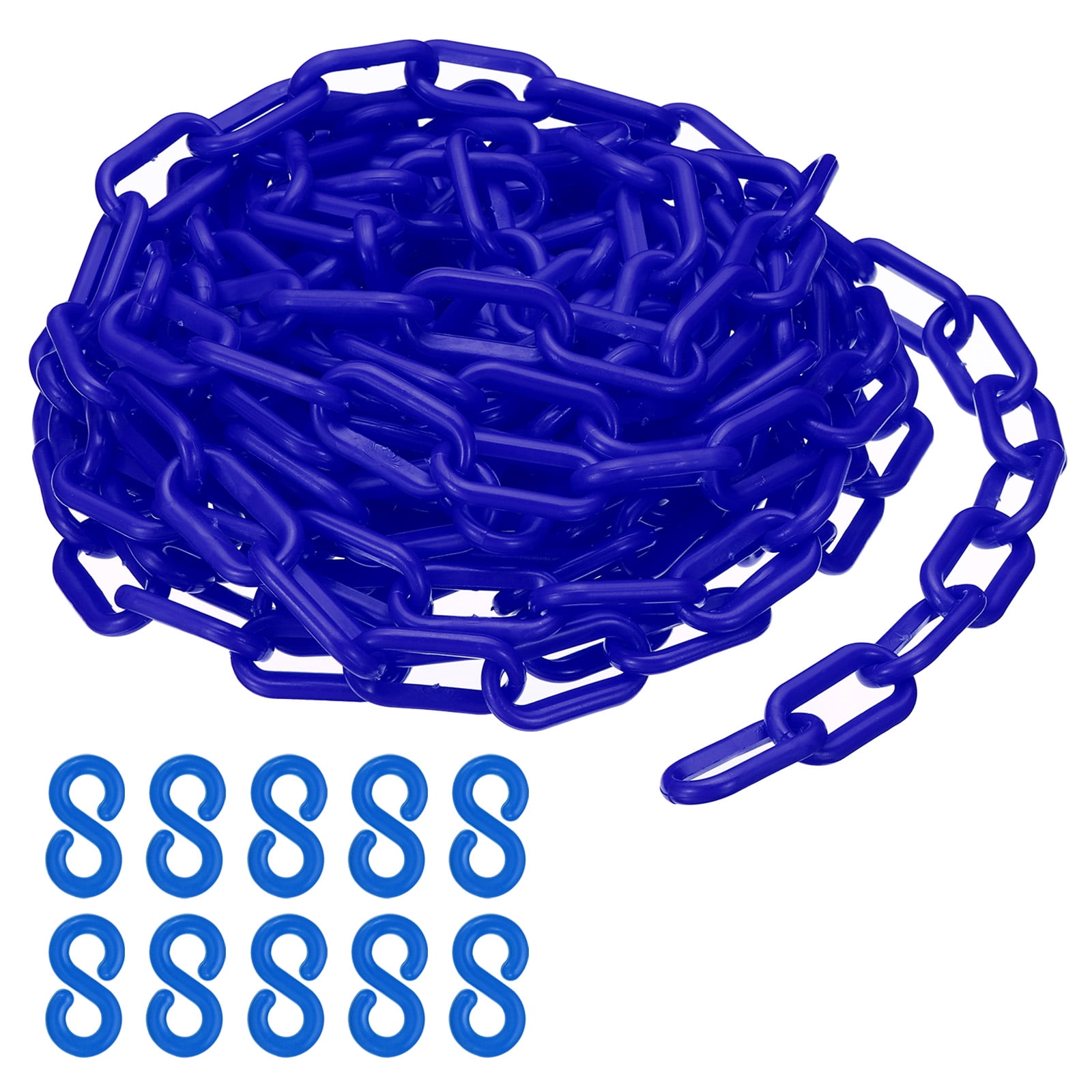 Uxcell Plastic Chain,25 FEET Safety Barrier Chain for Crowd Control, 1 ...